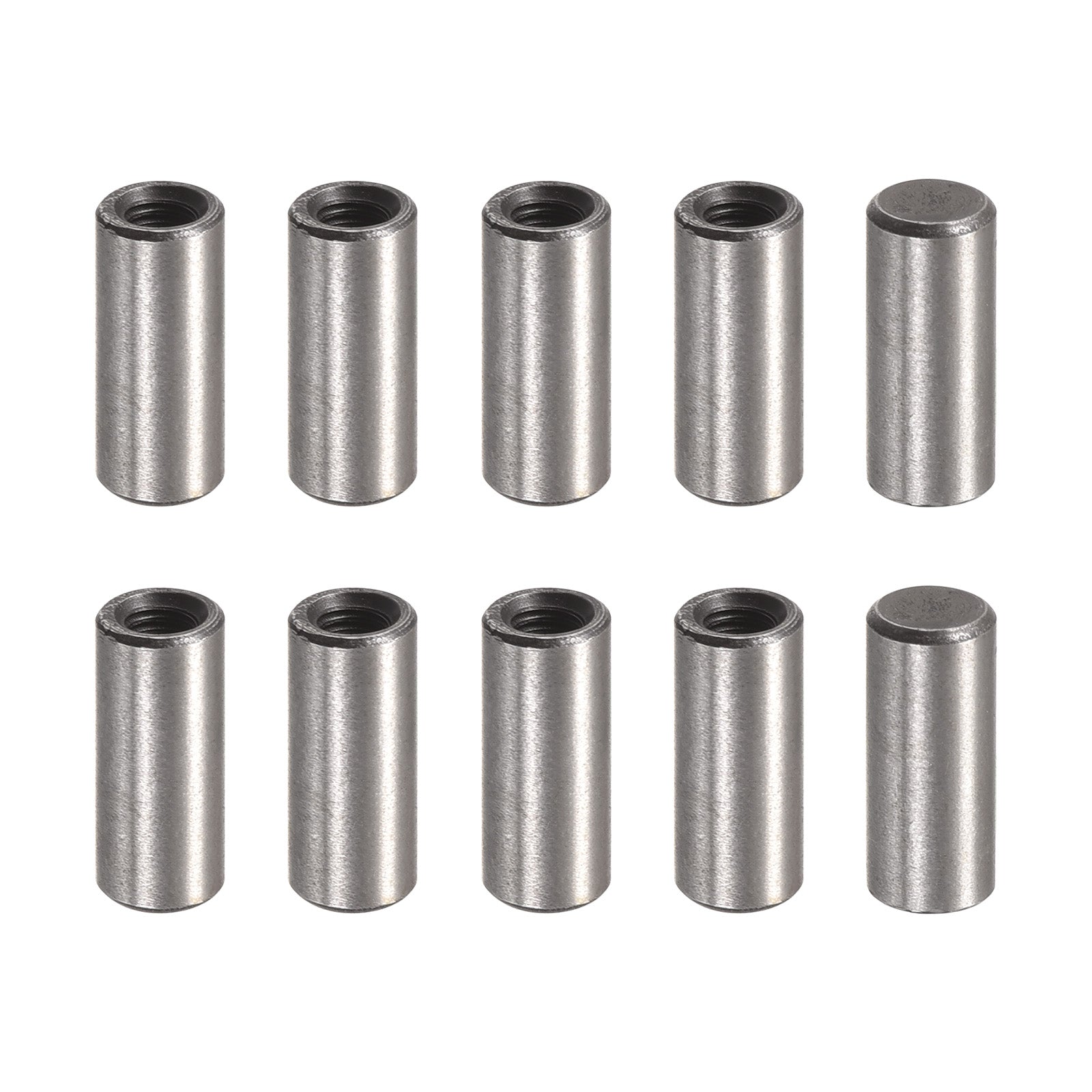 Uxcell M3 Internal Thread Dowel Pin 10pcs 5x10mm Chamfering Flat Carbon ...