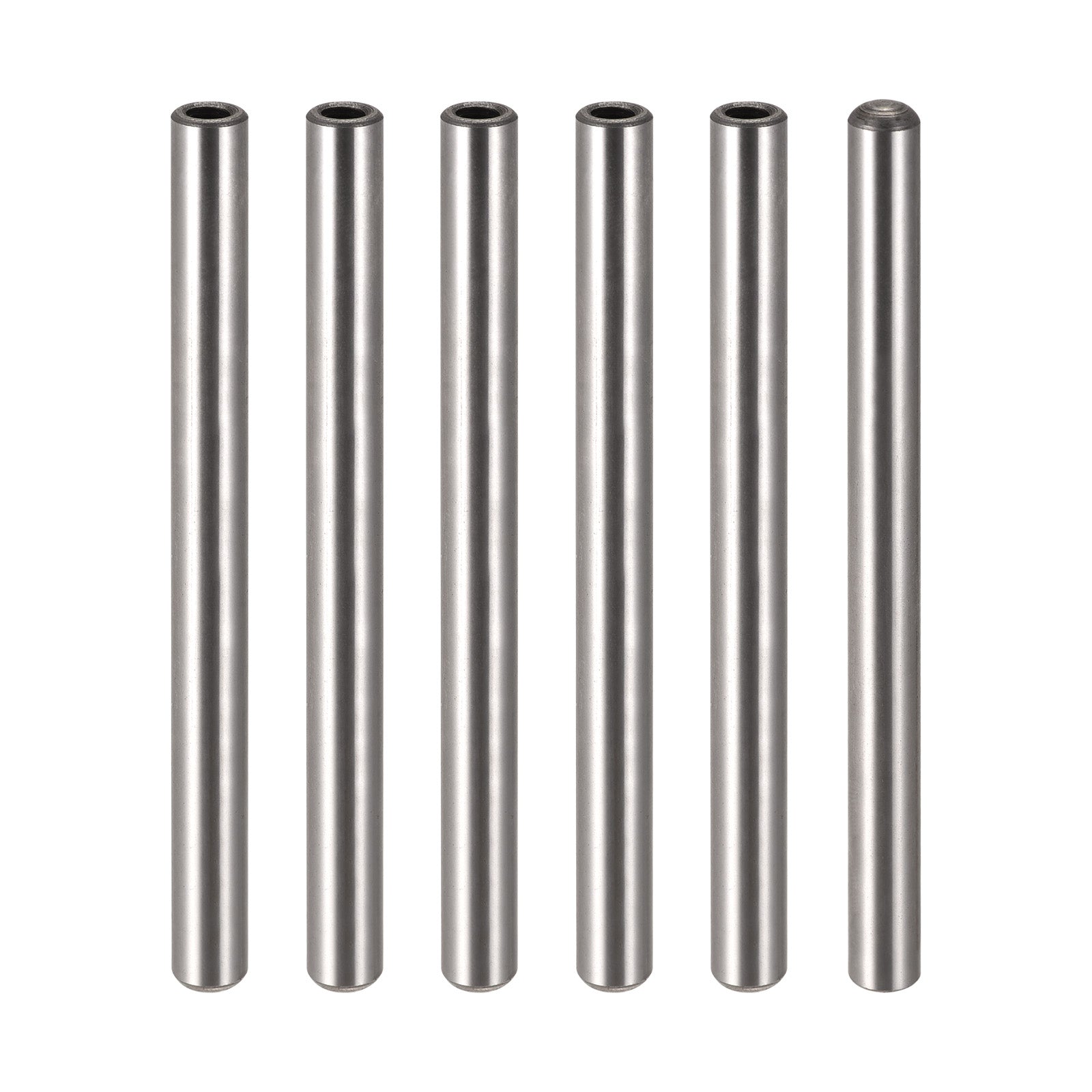 Uxcell M5 Internal Thread Dowel Pin 6pcs 8x100mm Chamfering Flat Carbon ...