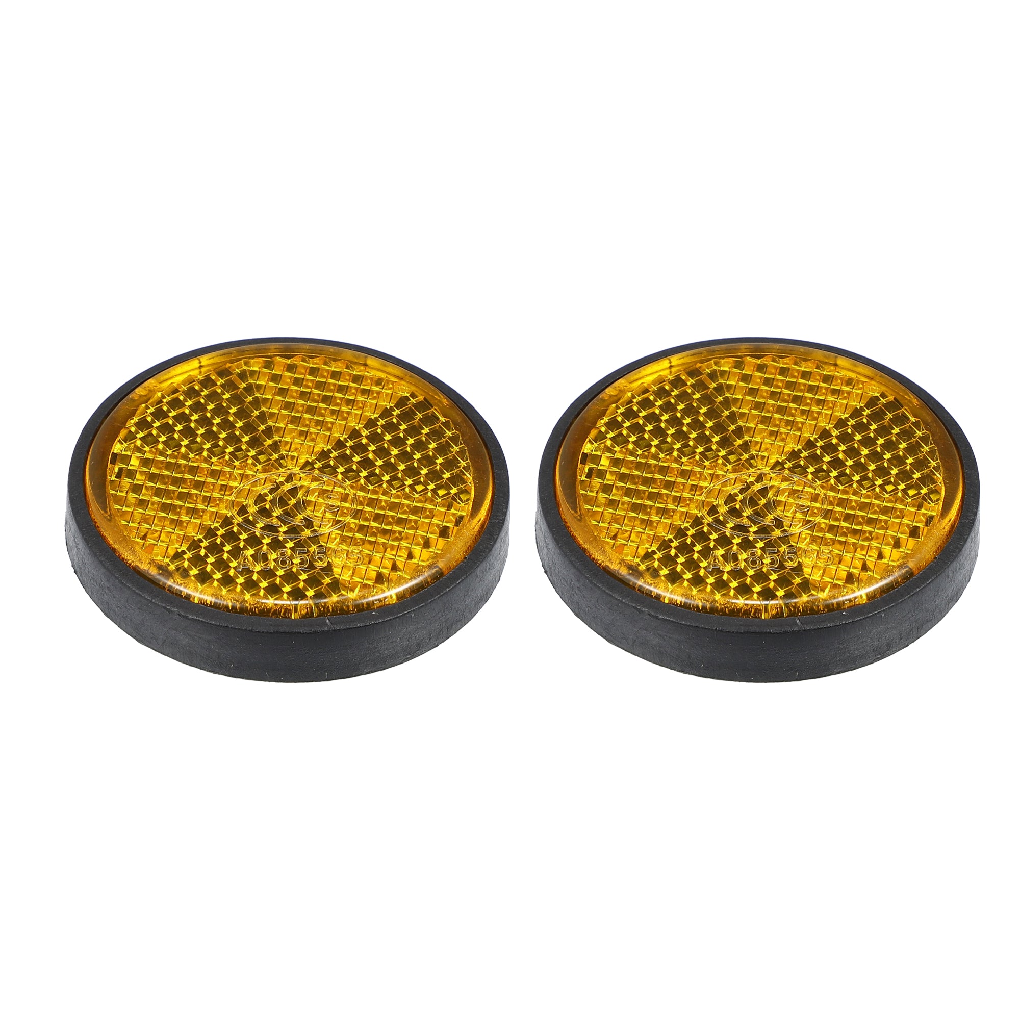 2pcs M6x1.0 Orange Plastic Universal Screw Mount Reflective Warning ...