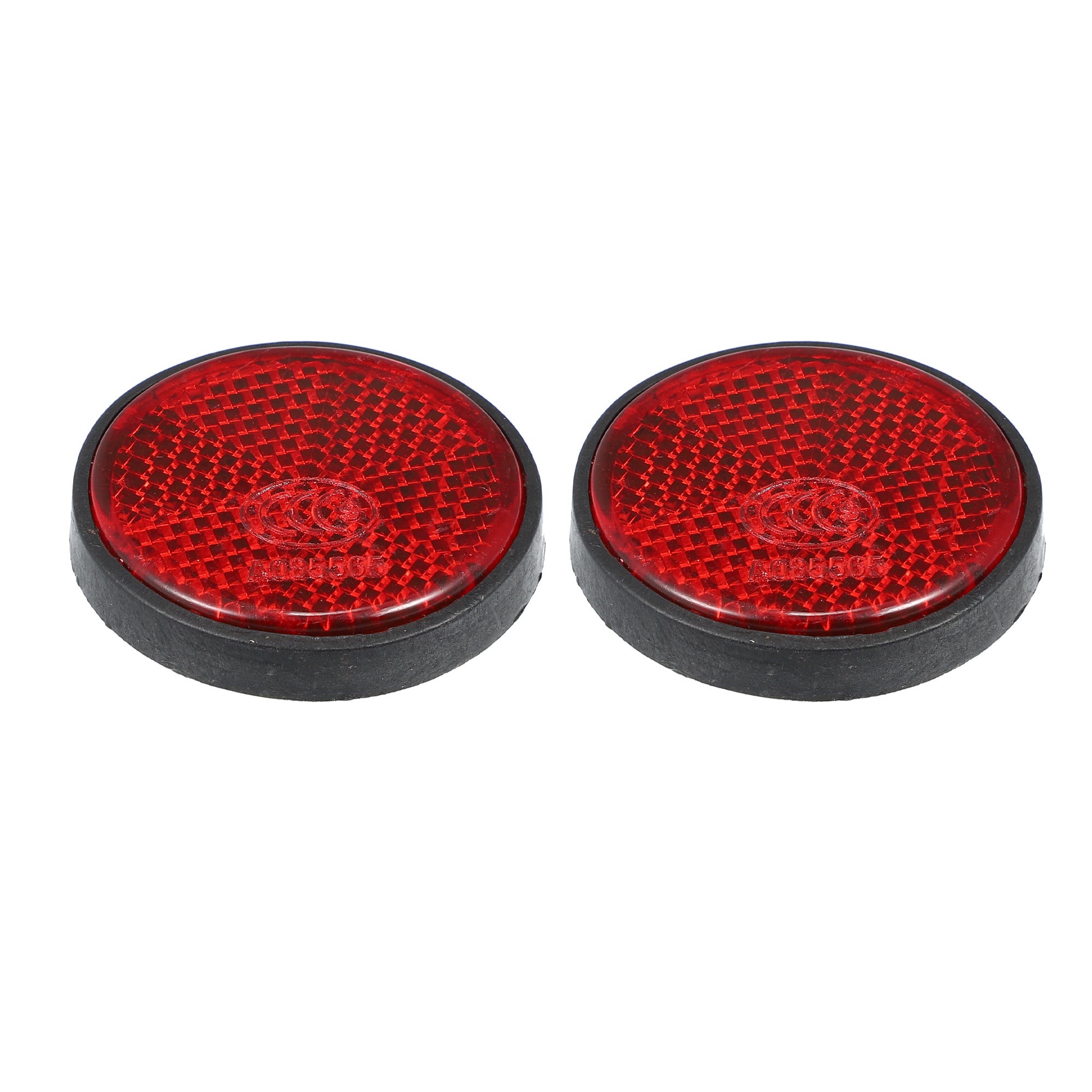 2pcs M6x1.0 Red Plastic Universal Screw Mount Reflective Warning ...
