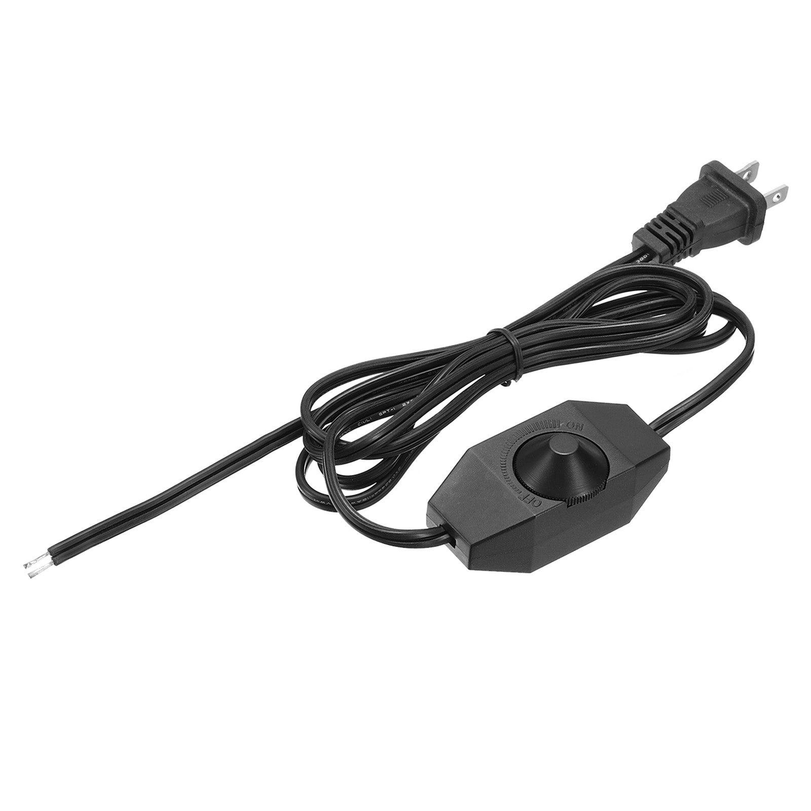 Lamp Power Cord US Plug Stripped Ends Light Cable Wire with Rotary ...