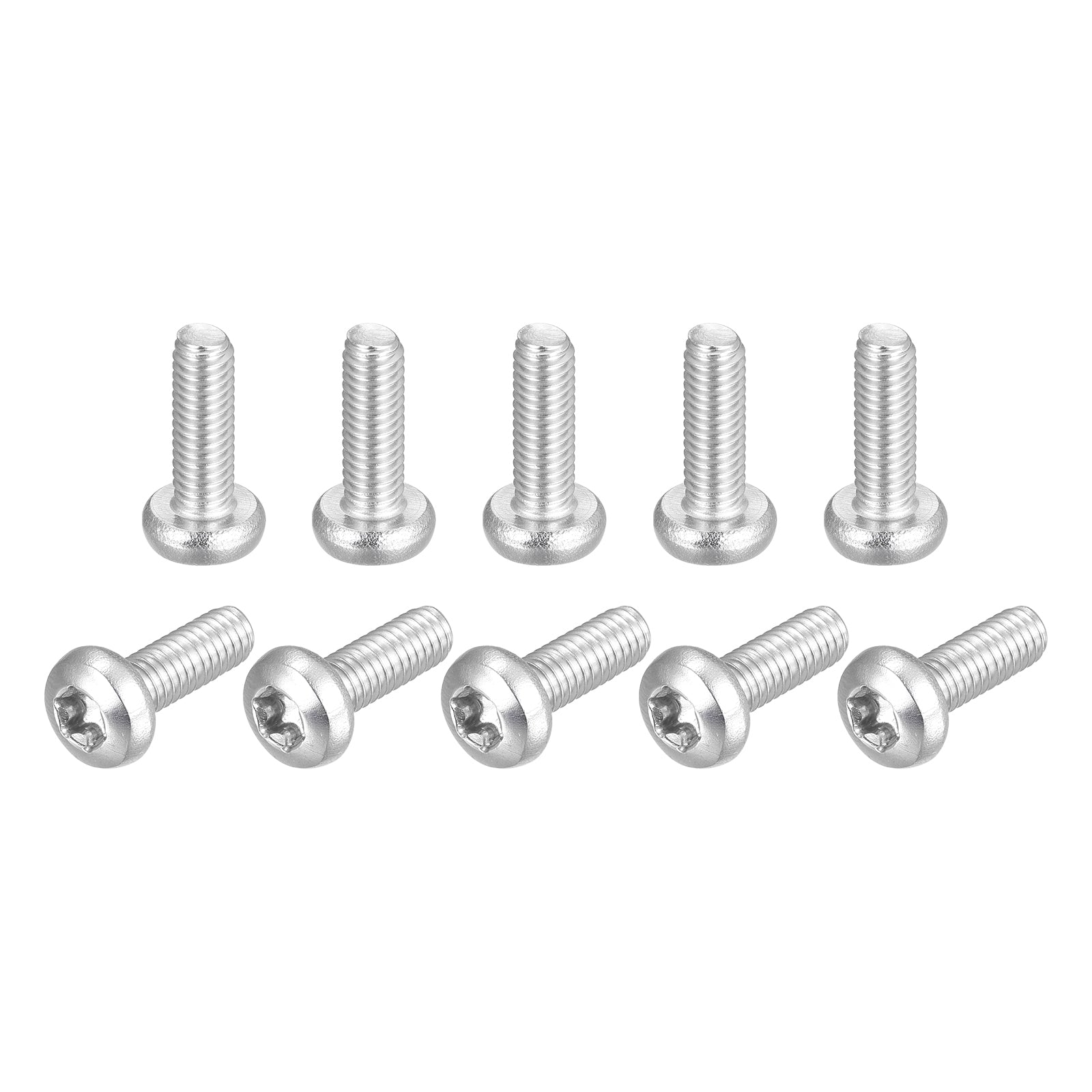 Uxcell M4x16mm Torx Security Machine Screws, 10pcs 316 Stainless Steel ...