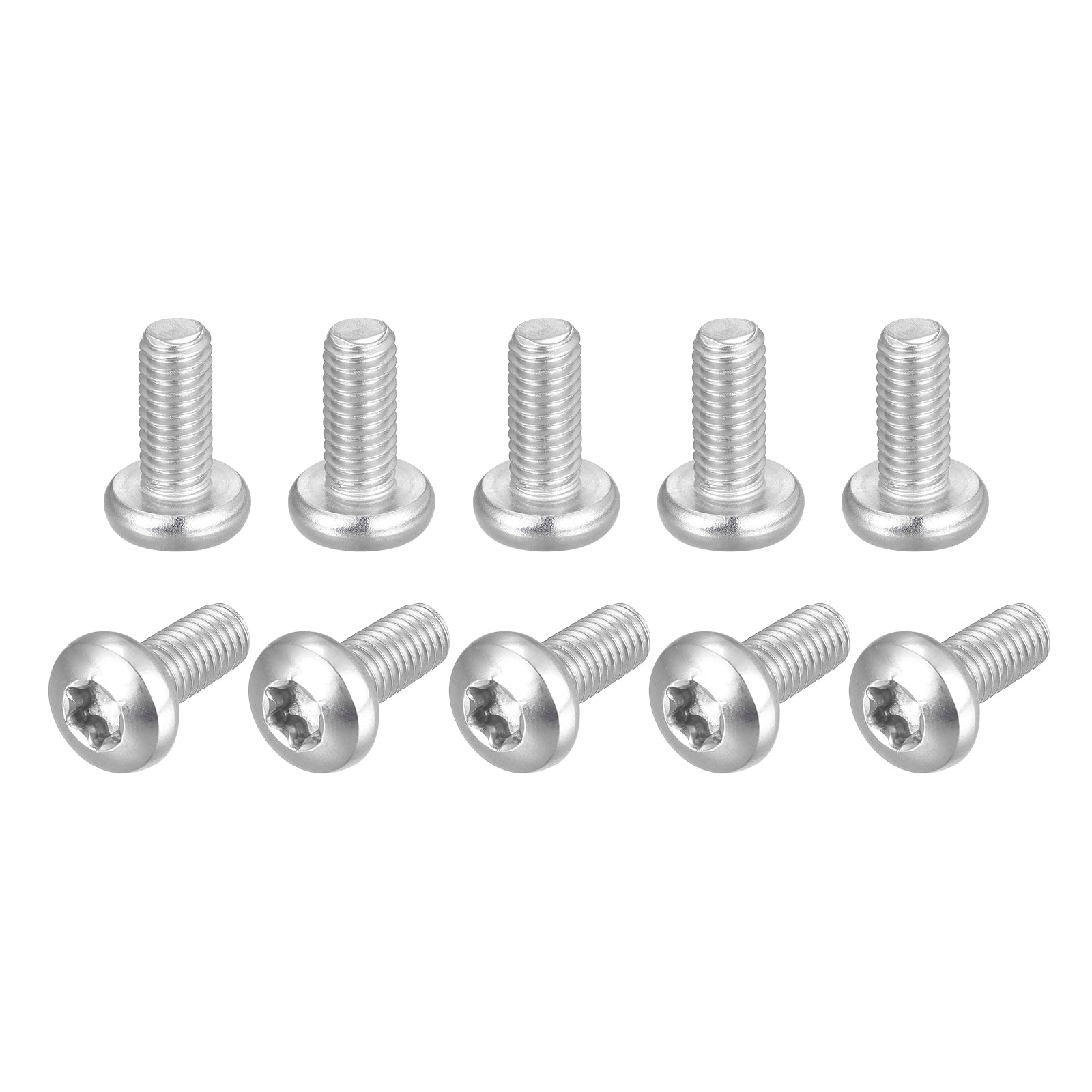 Uxcell M6x14mm Torx Security Machine Screws, 10pcs 316 Stainless Steel ...