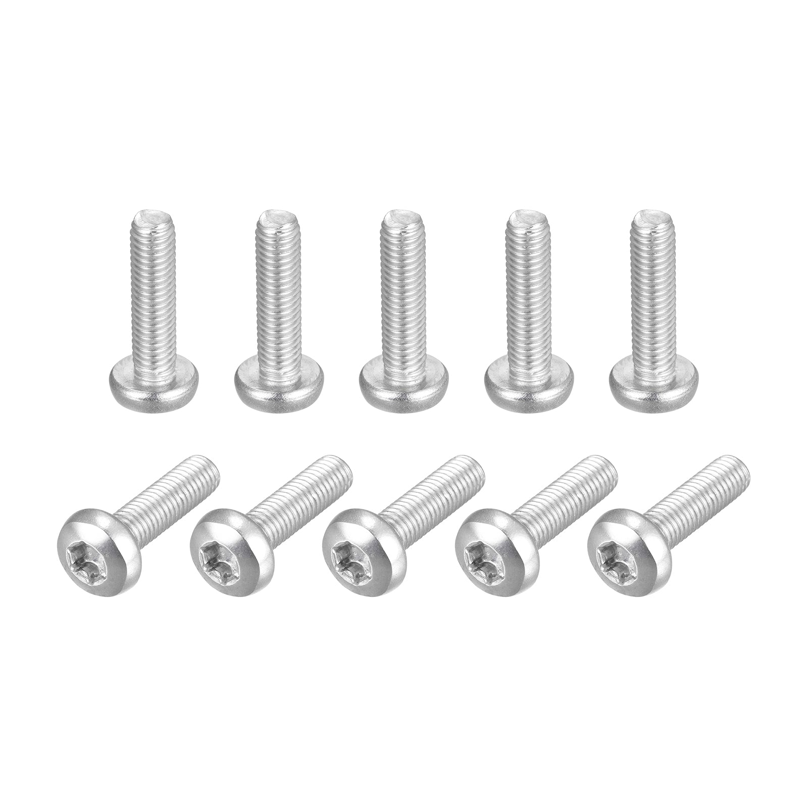 Uxcell M8x30mm Torx Security Machine Screws, 10pcs 316 Stainless Steel Pan Head Screw | Harfington