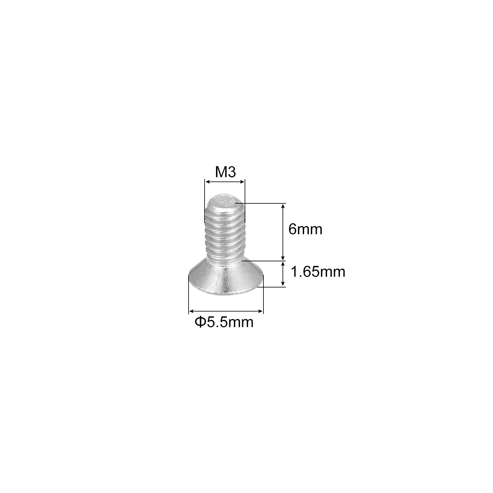 Uxcell M3x6mm Torx Security Screws, 20pcs 316 Stainless Steel ...