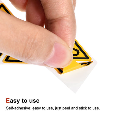 Triangle Beware of the Magnetic Field Warning Sign Self Adhesive 20mm ...