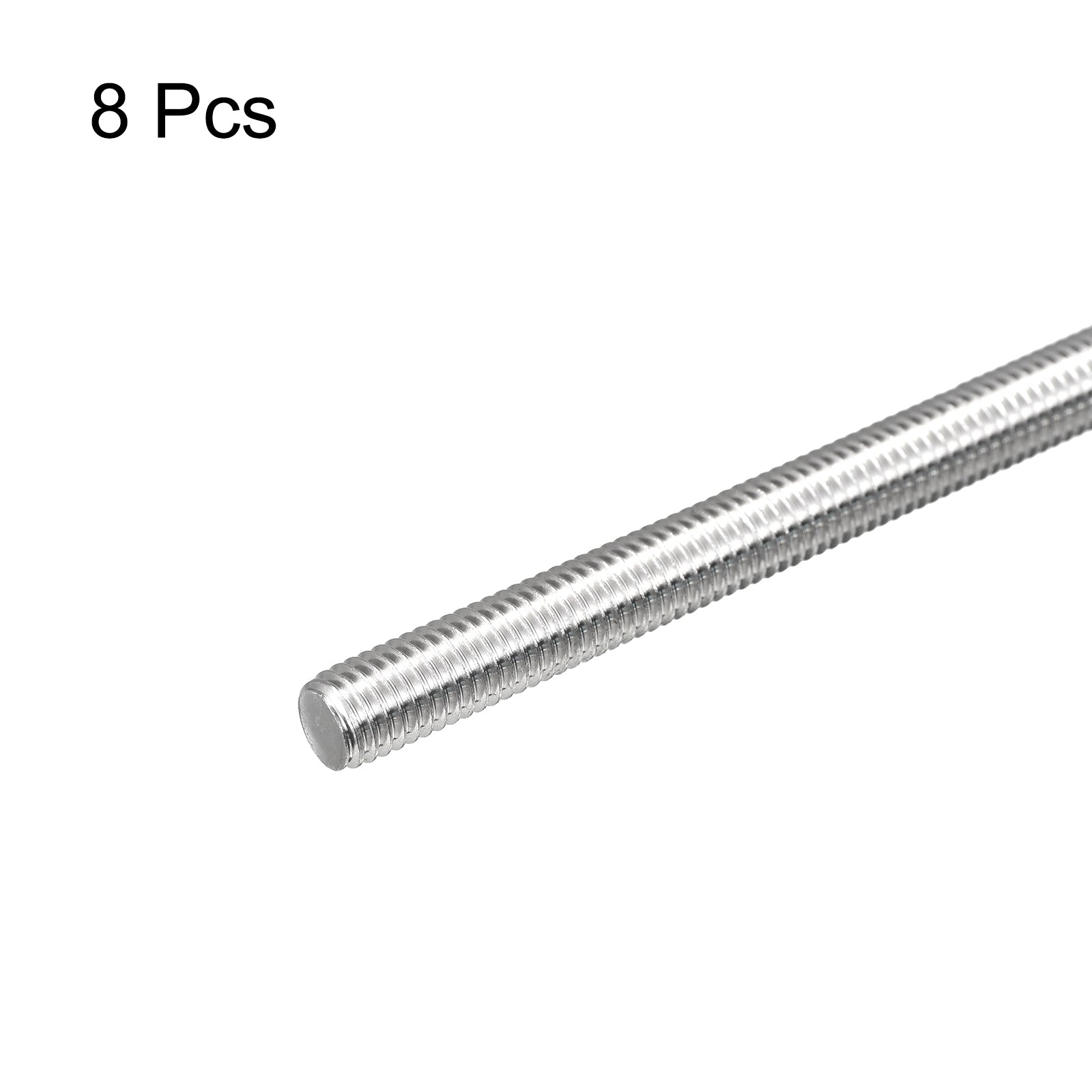 Fully Threaded Rod M8 x 140mm 1.25mm Pitch 304 Stainless Steel Right ...