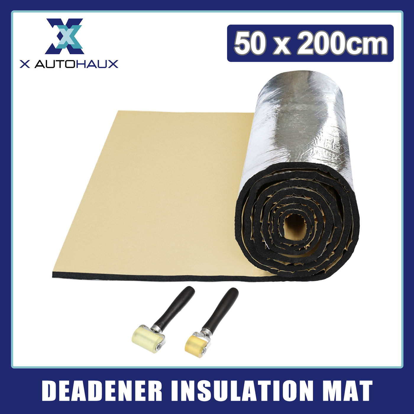 Uxcell 1 Set Car Sound Insulation Mat 10mm Door Hood Engine Heat ...