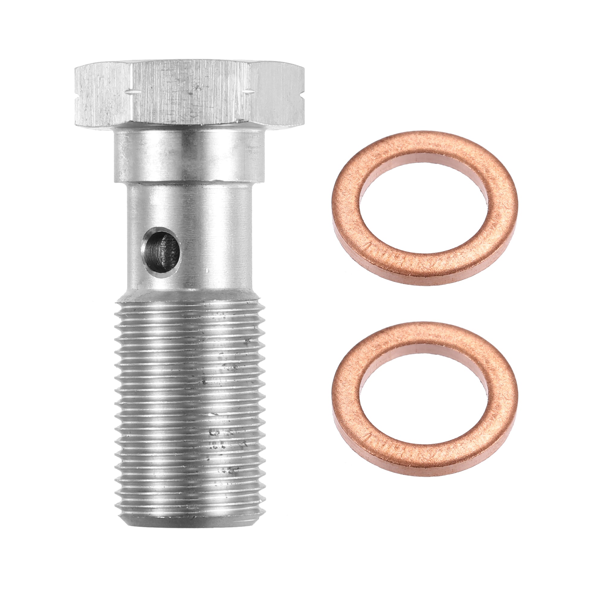 1pcs Stainless Steel M12x1.0 Thread Turbo Brake Line Bolt with Copper ...