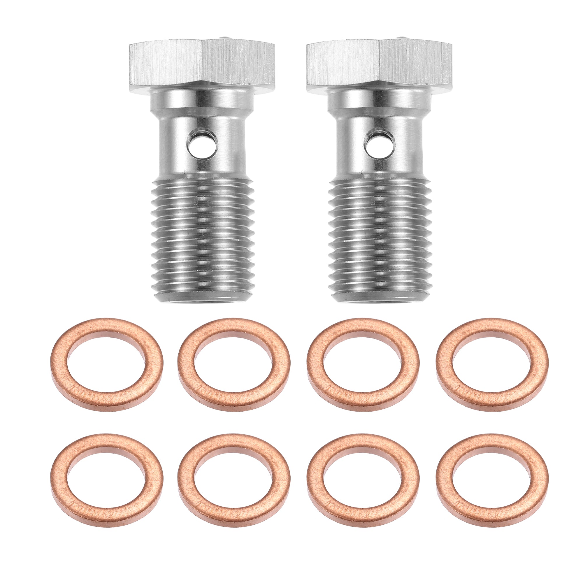 2pcs Stainless Steel M10x1.0 Thread Turbo Brake Line Banjo Bolt with ...