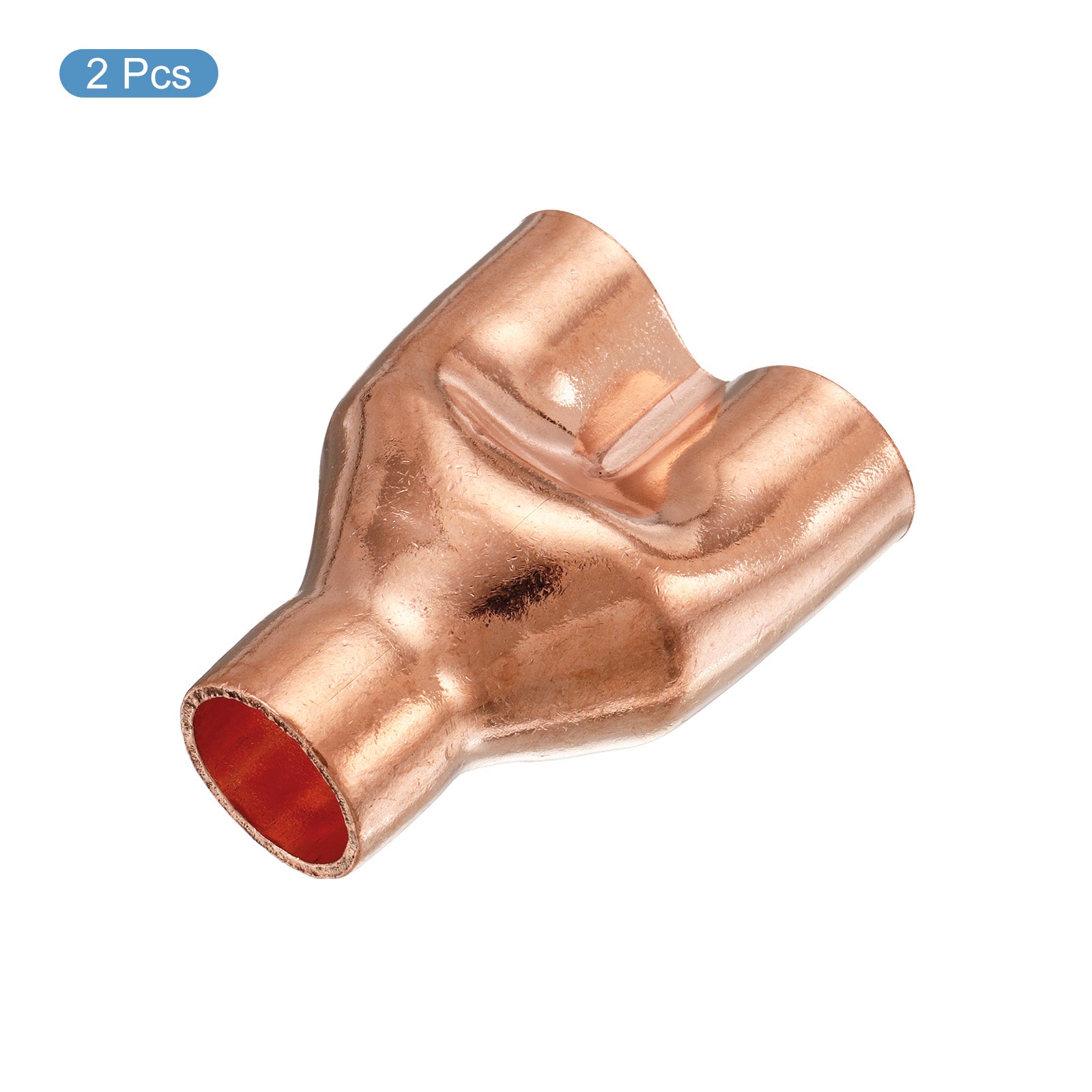 Tee Y Type Copper Fitting Welding Joint Split Union Intersection 19mm ...