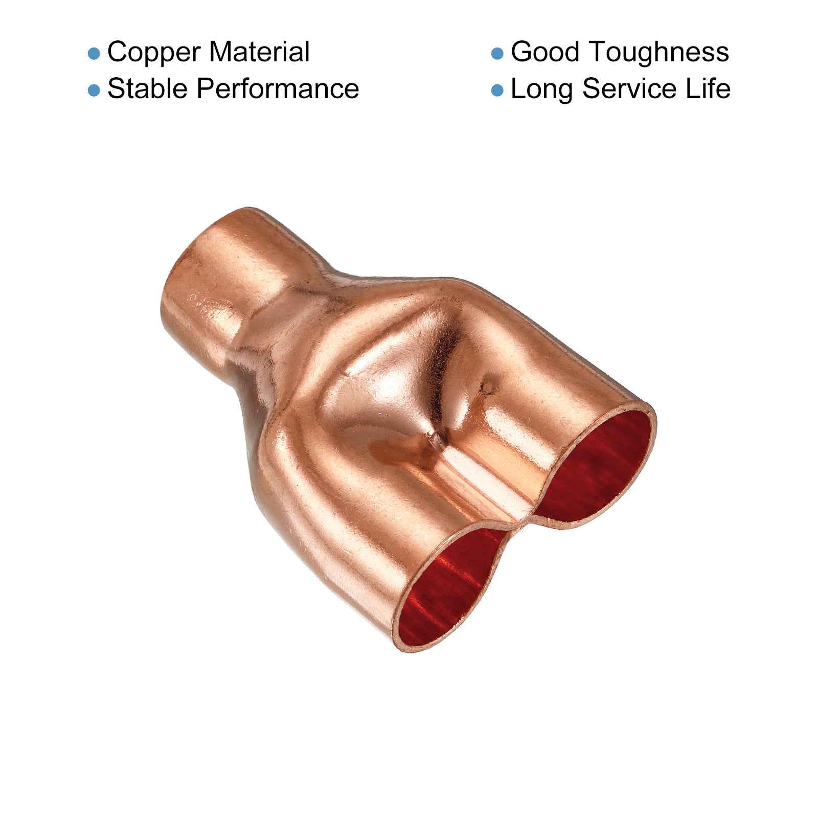 Tee Y Type Copper Fitting Welding Joint Split Union Intersection 19mm ...