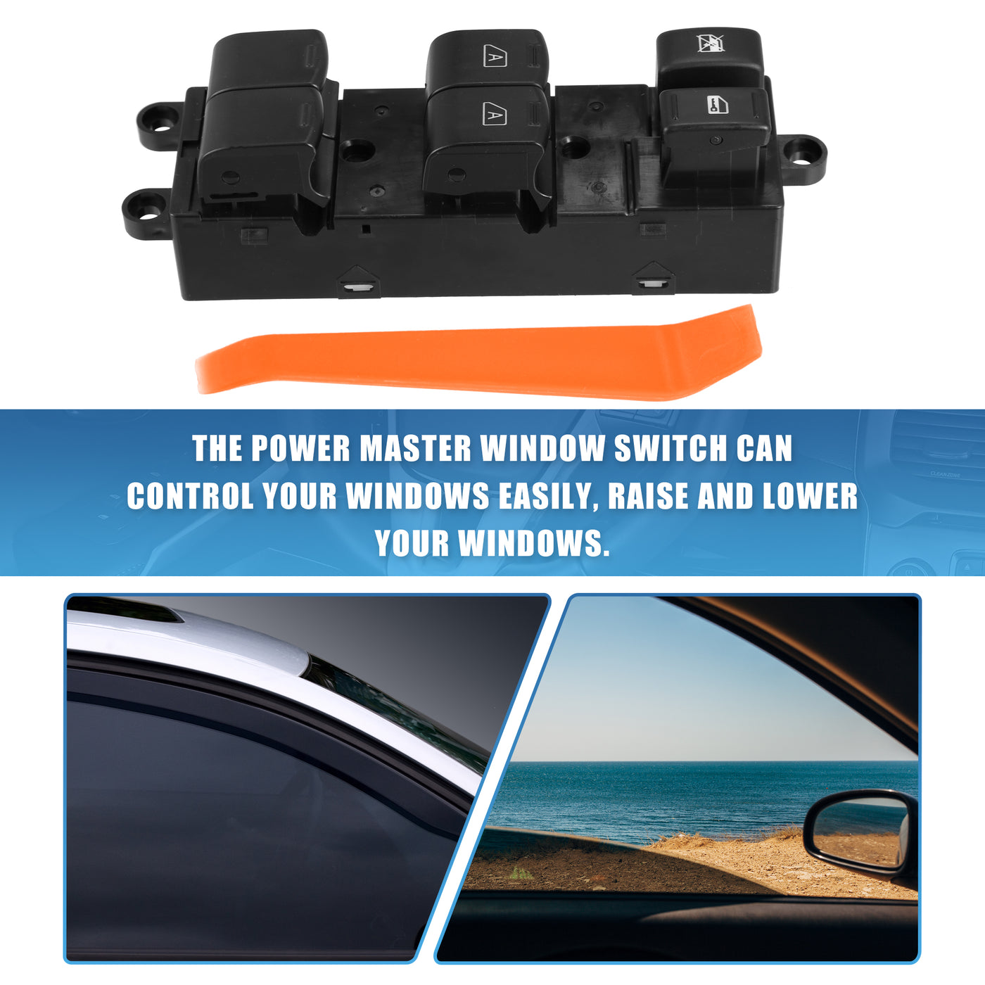 25401-ZT10A Front Left Drive Side Car Power Window Switch Lift Button ...