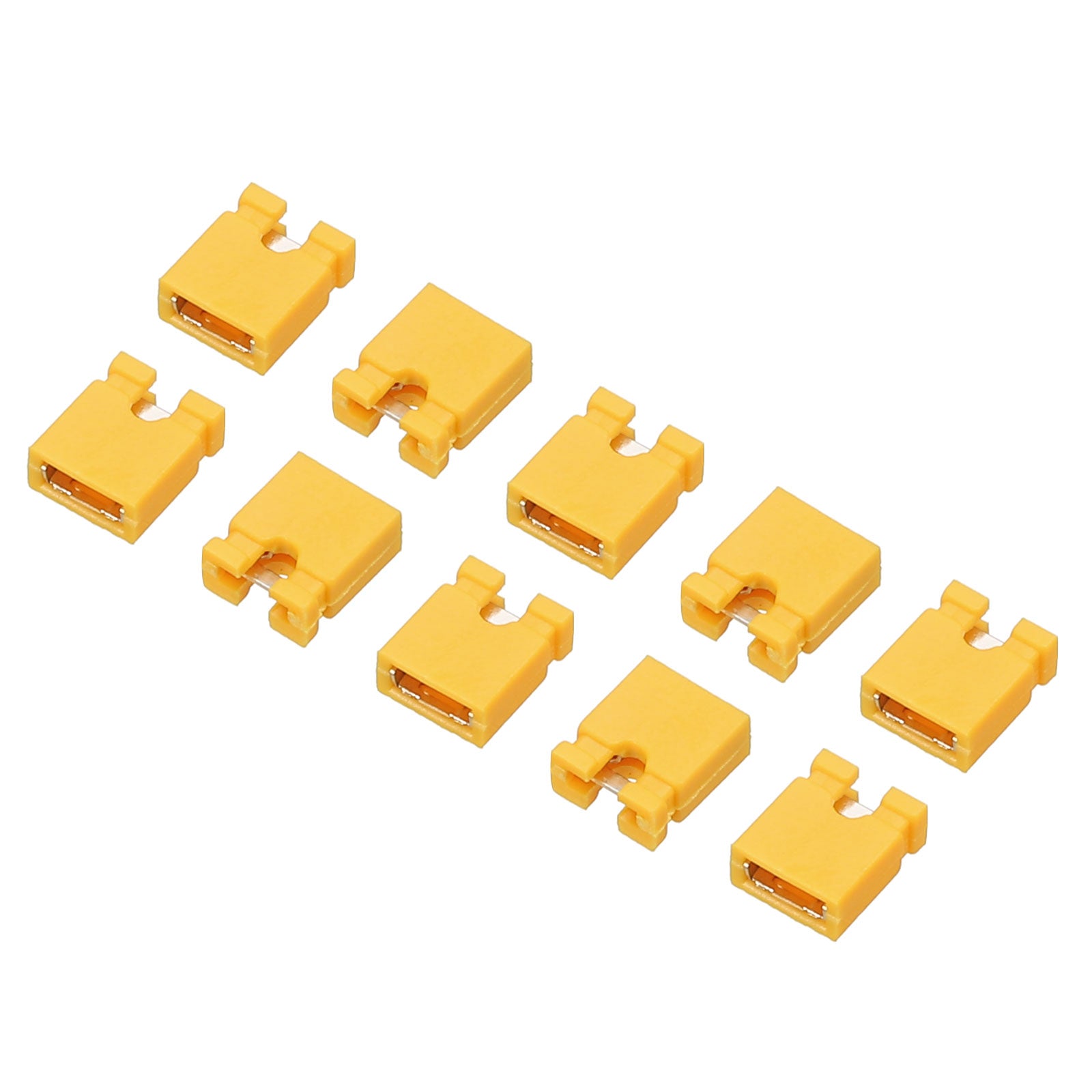2.54mm Jumper Caps Standard Circuit Board Jumper Cap Yellow Pack of 50 ...