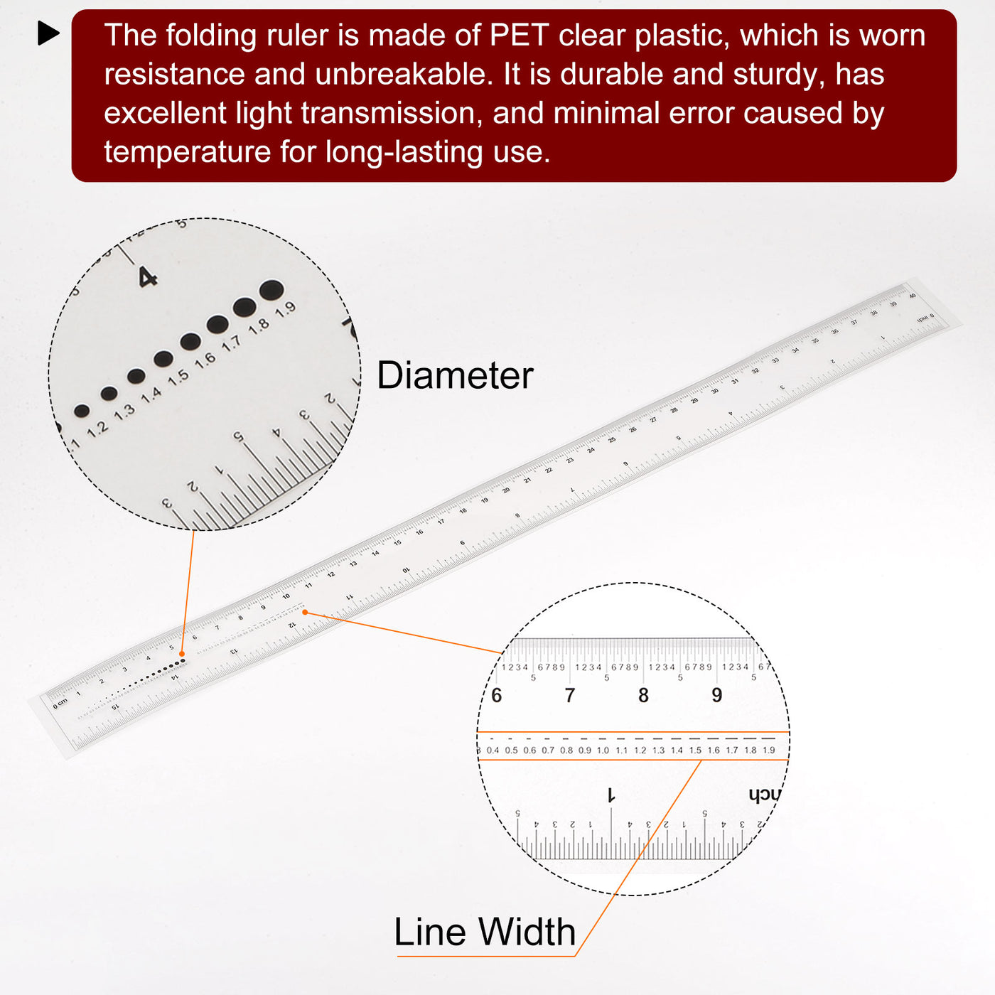 Film Ruler PET Flexible Straight Ruler | Harfington
