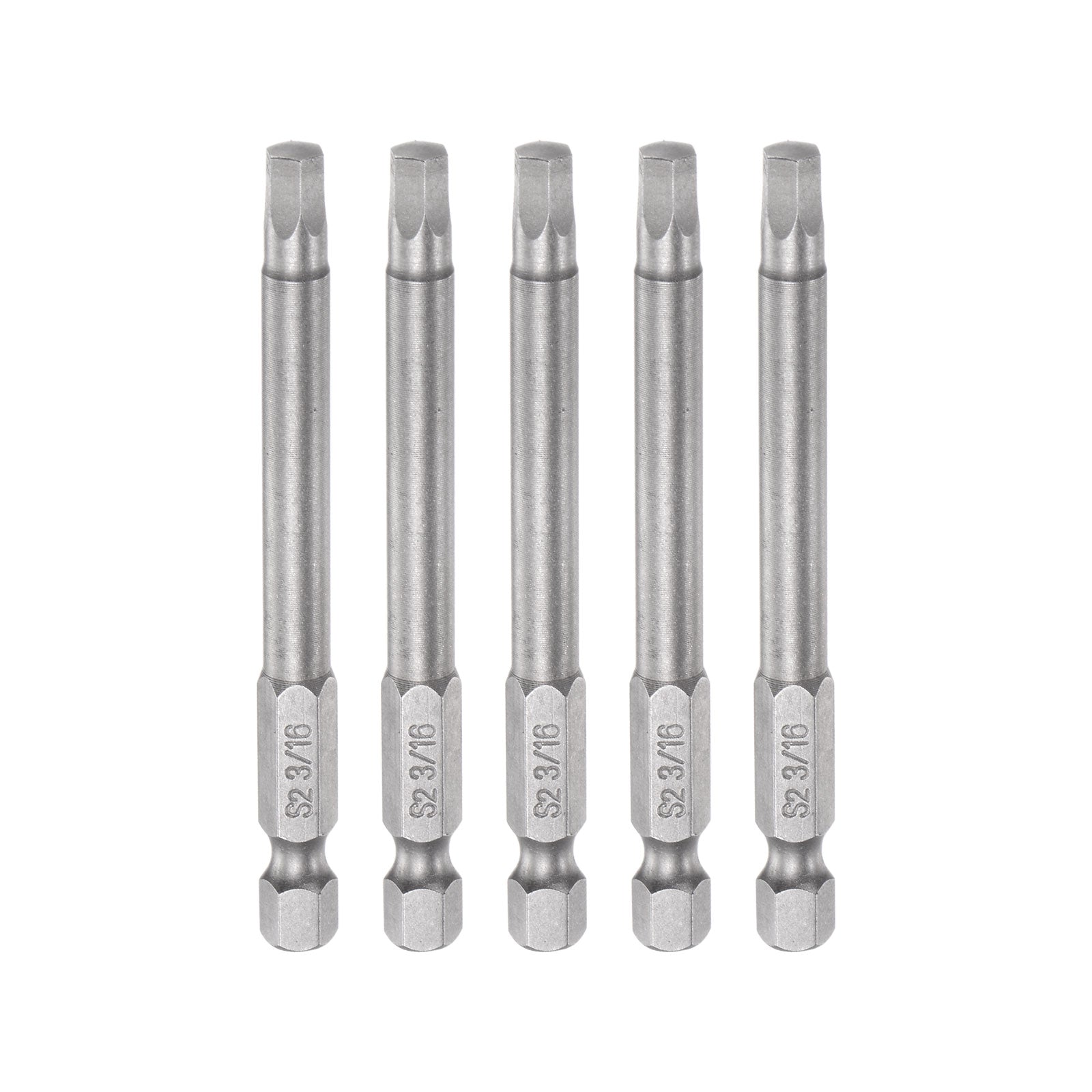 5pcs 3/16" Hex Screwdriver Bit 1/4" Hex Shank 3" Length Magnetic Power ...