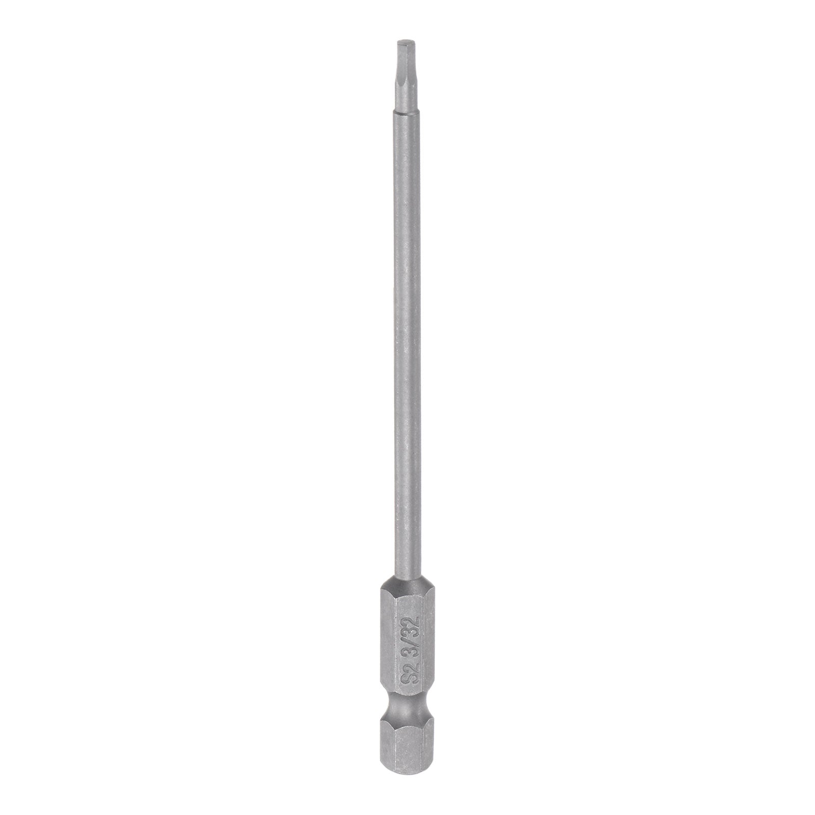 3/32" Hex Screwdriver Bit SAE 1/4" Hex Shank 4" Length Magnetic Power ...