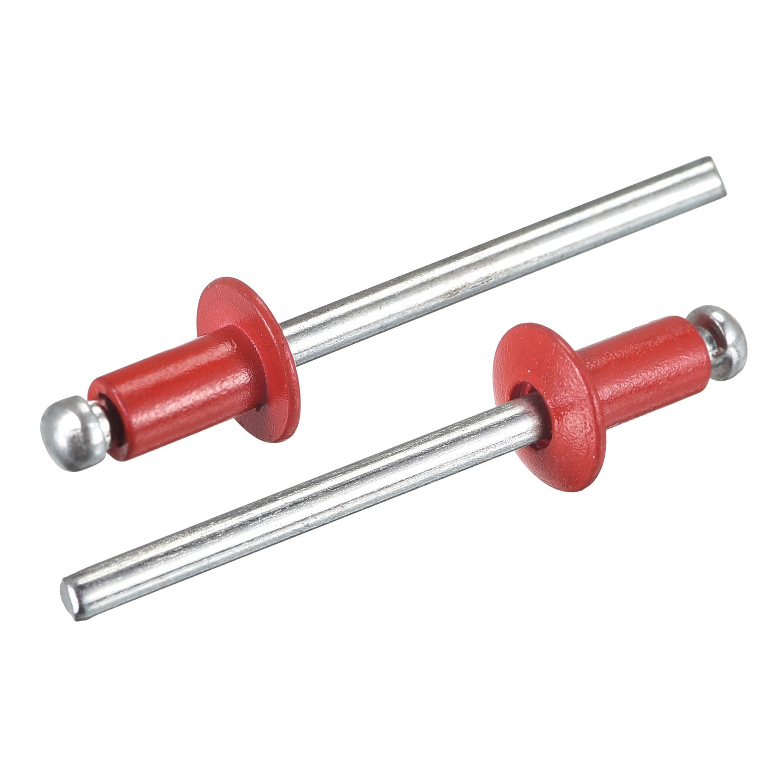 Uxcell Aluminum Blind Rivets, 4mm x 6mm Open End Flat Round Head Rivet ...