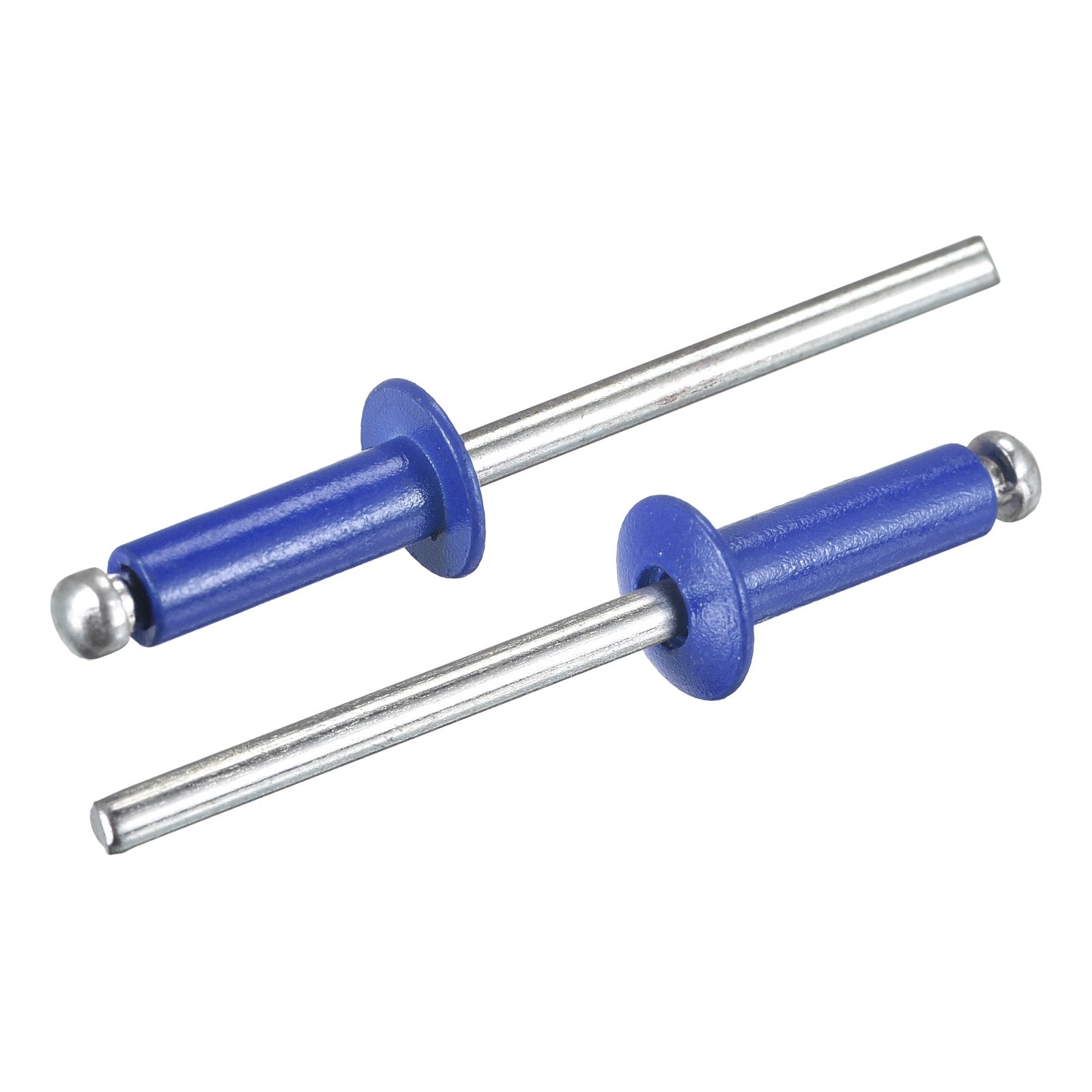 Uxcell Aluminum Blind Rivets, 4mm x 12mm Open End Flat Round Head Rivet ...