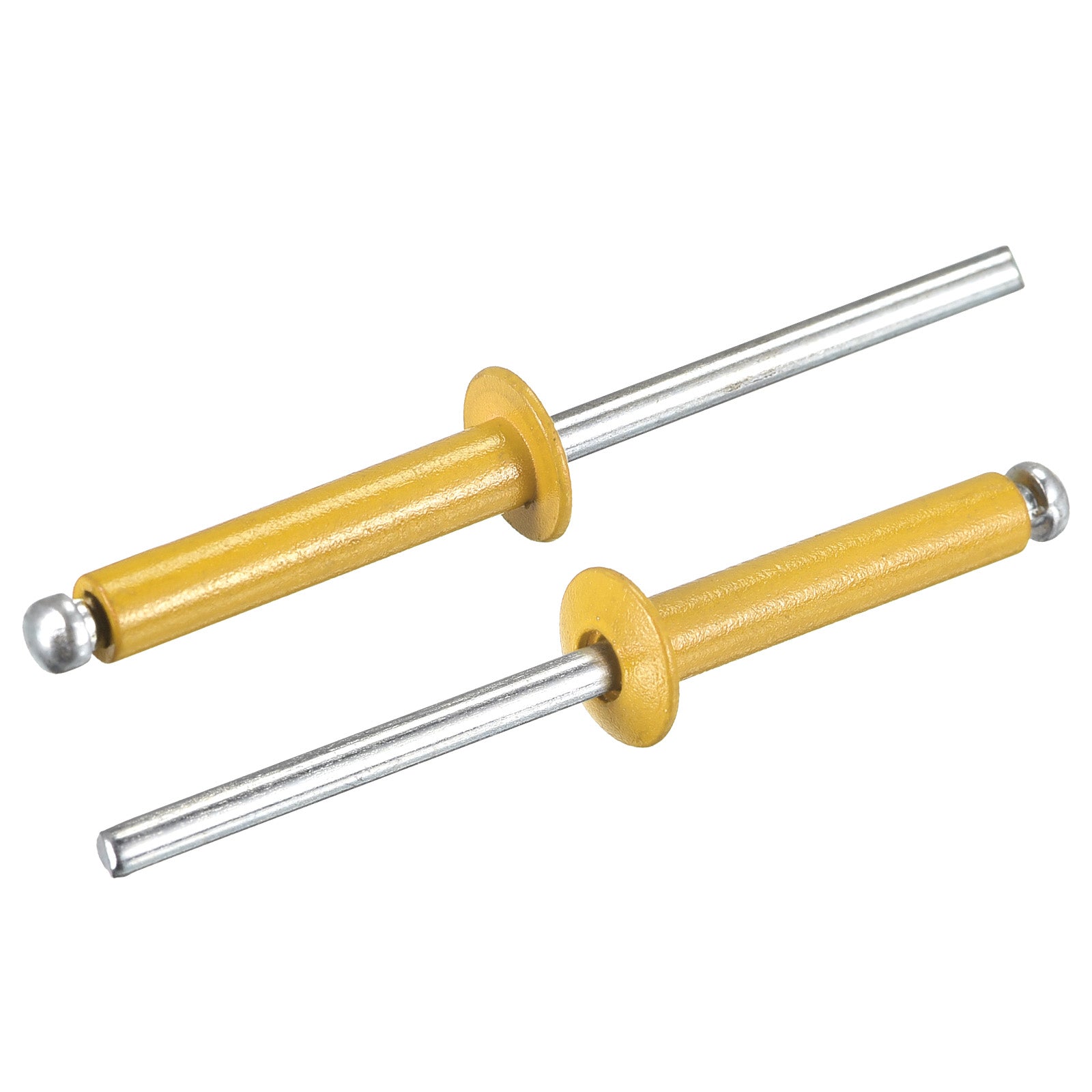 Uxcell Aluminum Blind Rivets, 4mm x 20mm Open End Flat Round Head Rivet ...