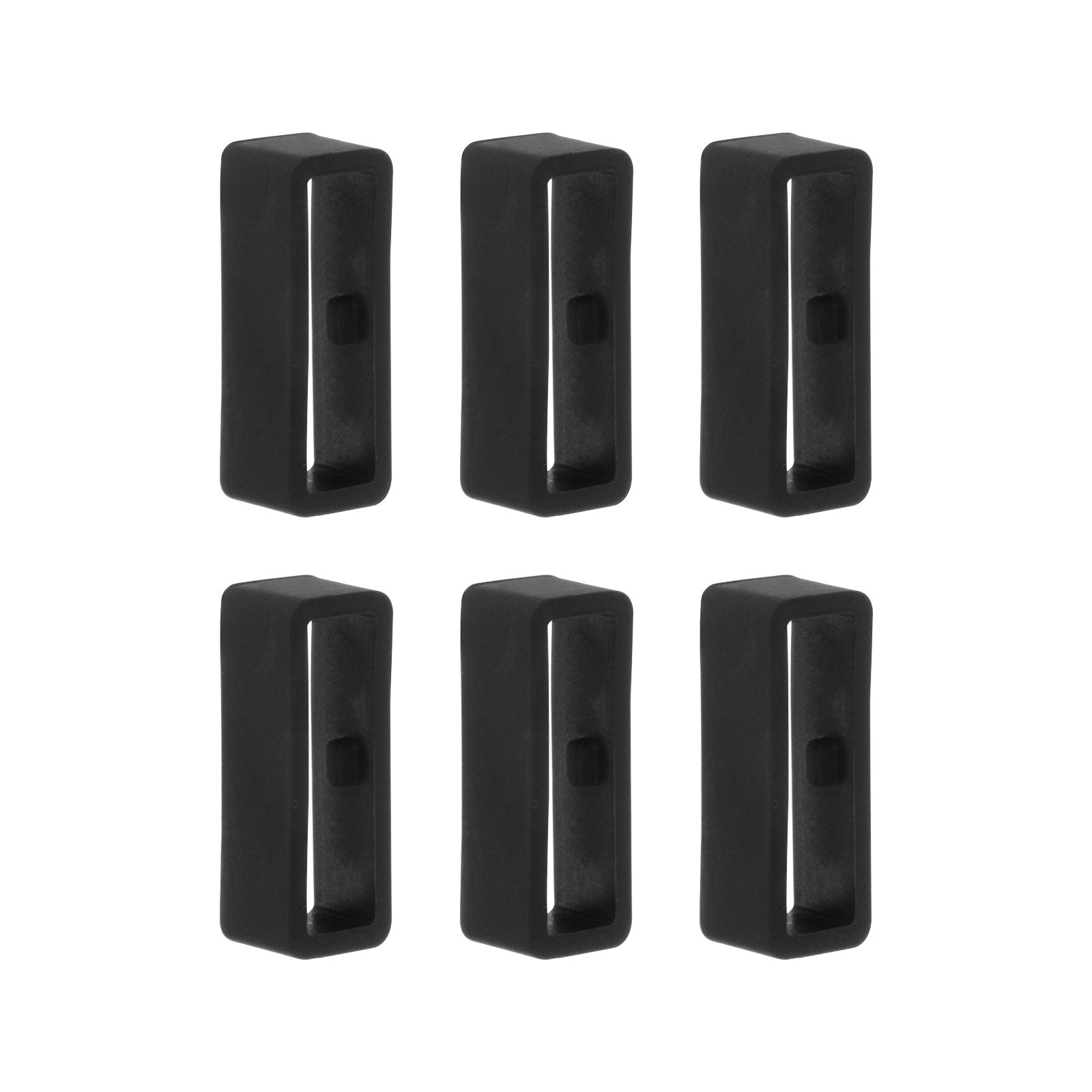 6pcs Watch Strap Loop Fastener Rings 18mm Rubber Watch Holder Keeper ...