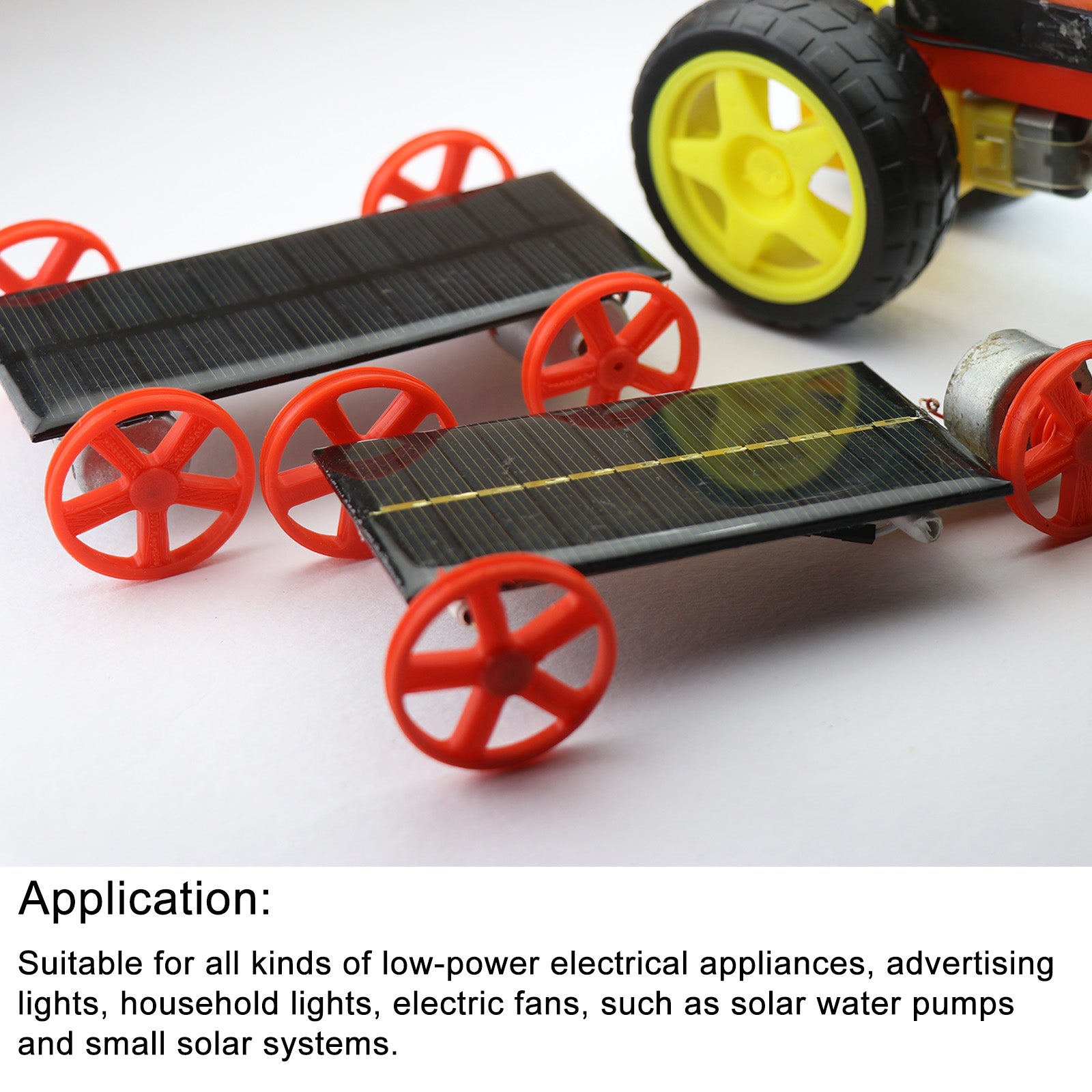 Mini Solar Panel Cell 4.5V 80mA 0.36W 77.5mm x 40.5mm for DIY Project Pack of 2 | Harfington
