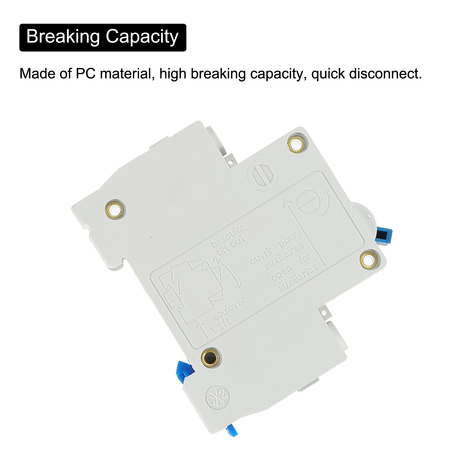 Miniature Circuit Breaker Low Voltage AC 63A 230/400V 1 Pole DZ47-63 C63 | Harfington