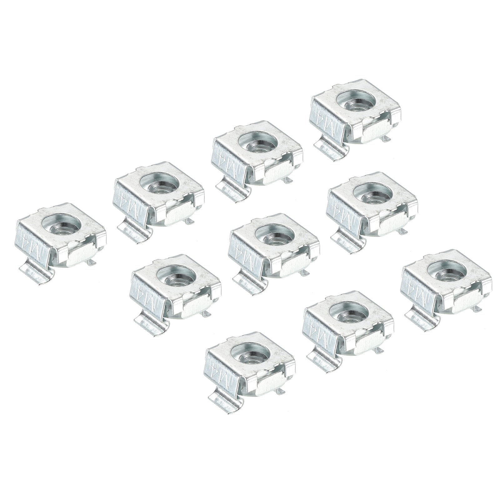 M4 Cage Nut Carbon Steel Zinc Plated for Server Rack Cabinet Silver ...