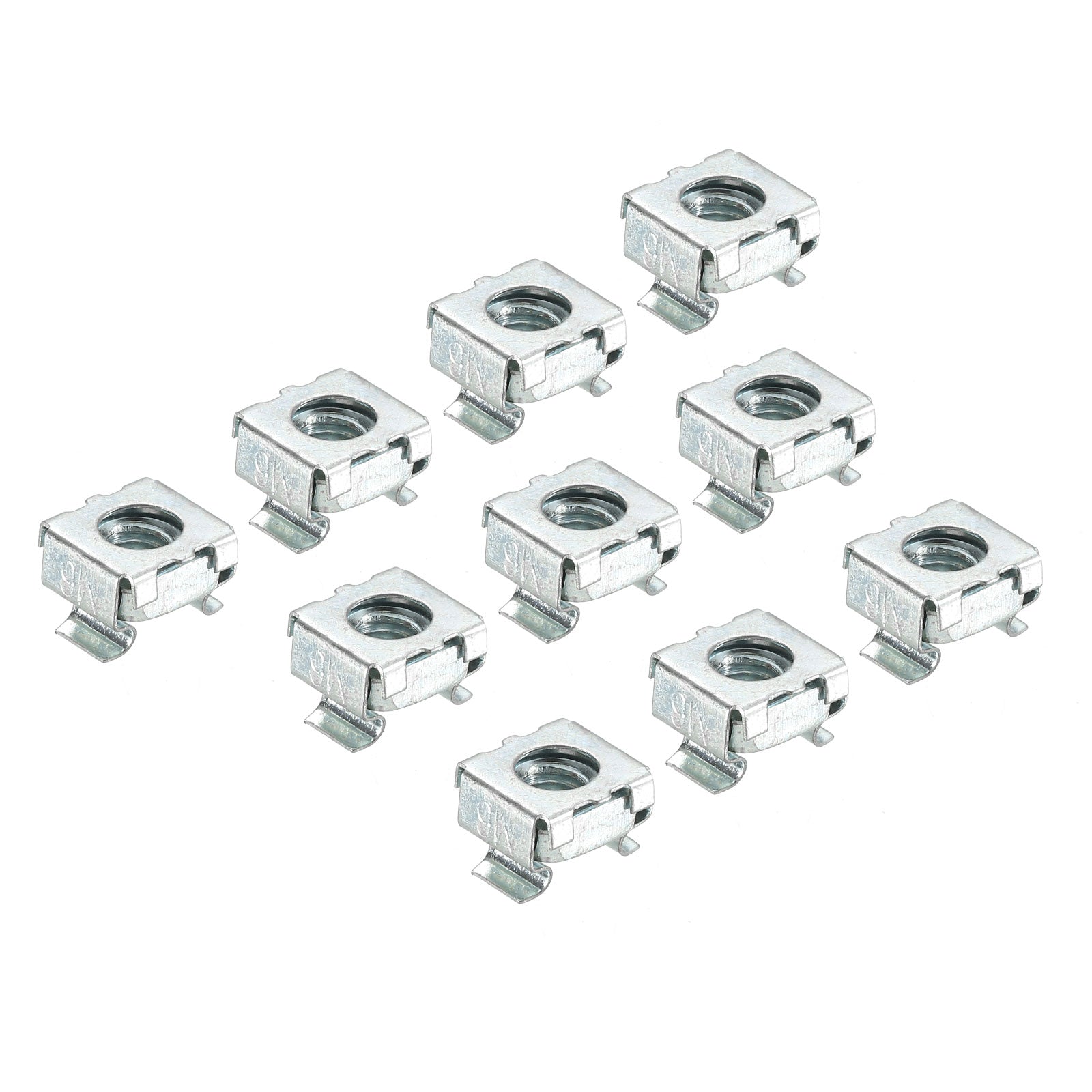 M6 Cage Nut Carbon Steel for Server Rack Cabinet Blue White 30Pcs ...