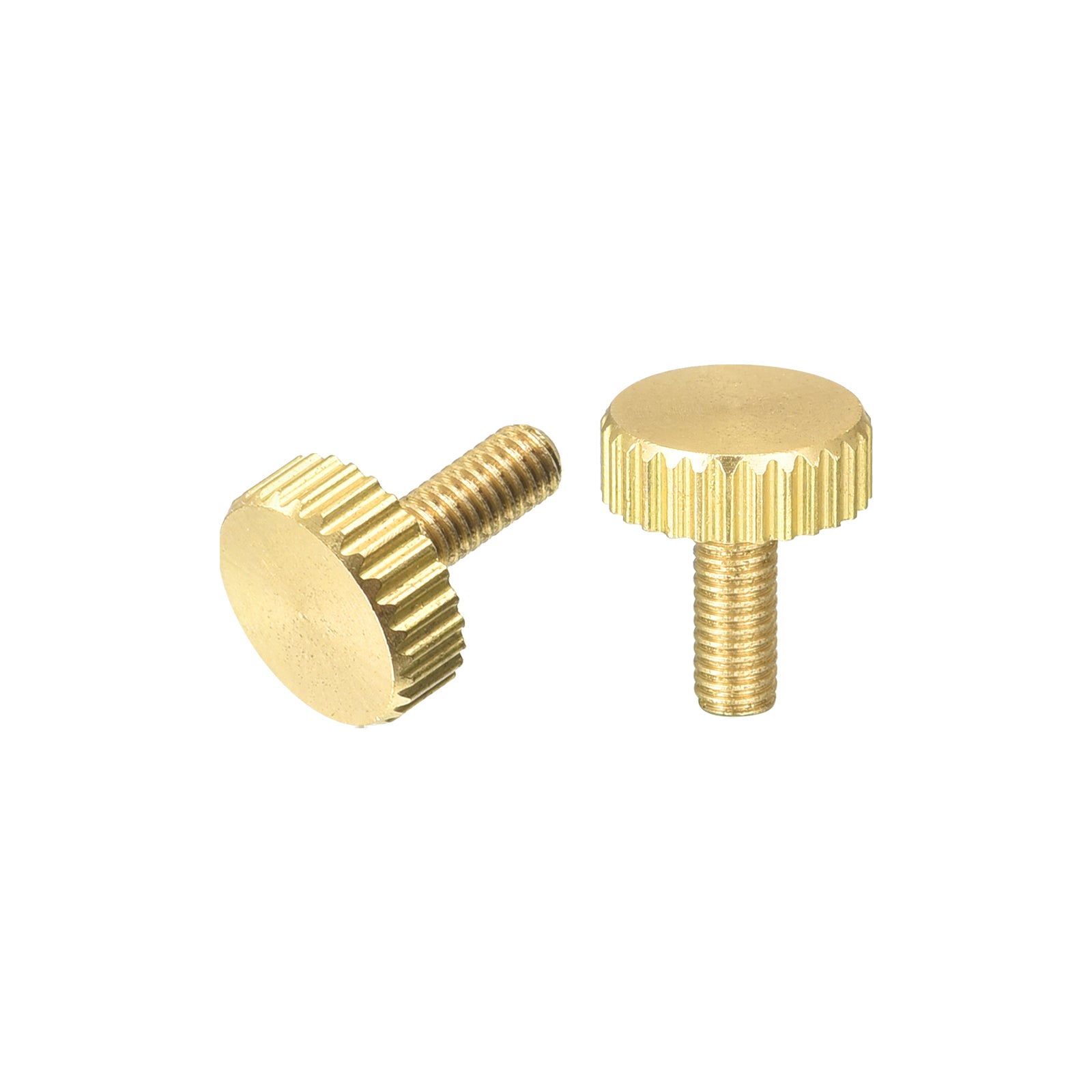 Uxcell Knurled Thumb Screws, M3x8mm Flat Brass Bolts Grip Knobs ...