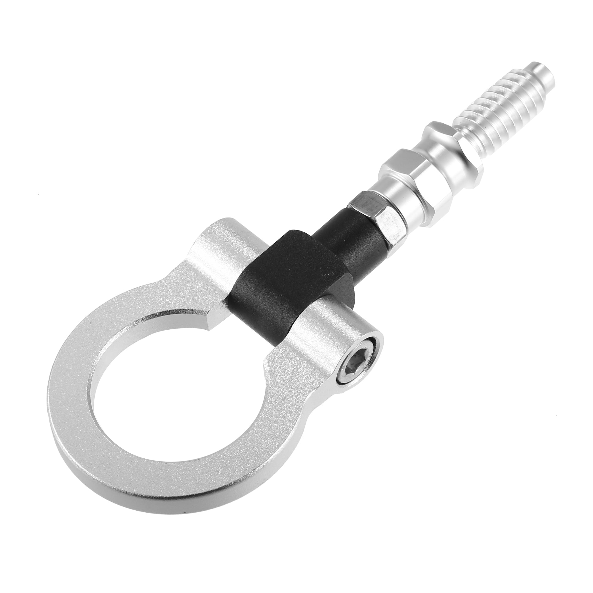 Silver Tone Aluminum Alloy Front Bumper Trailer Ring Eye Towing Tow ...