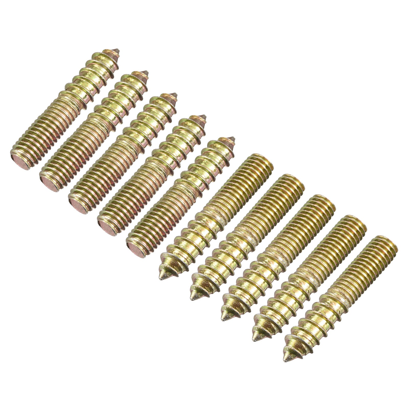Uxcell M8x40mm Hanger Bolts, 120pcs Double Ended Thread Dowel Screws ...