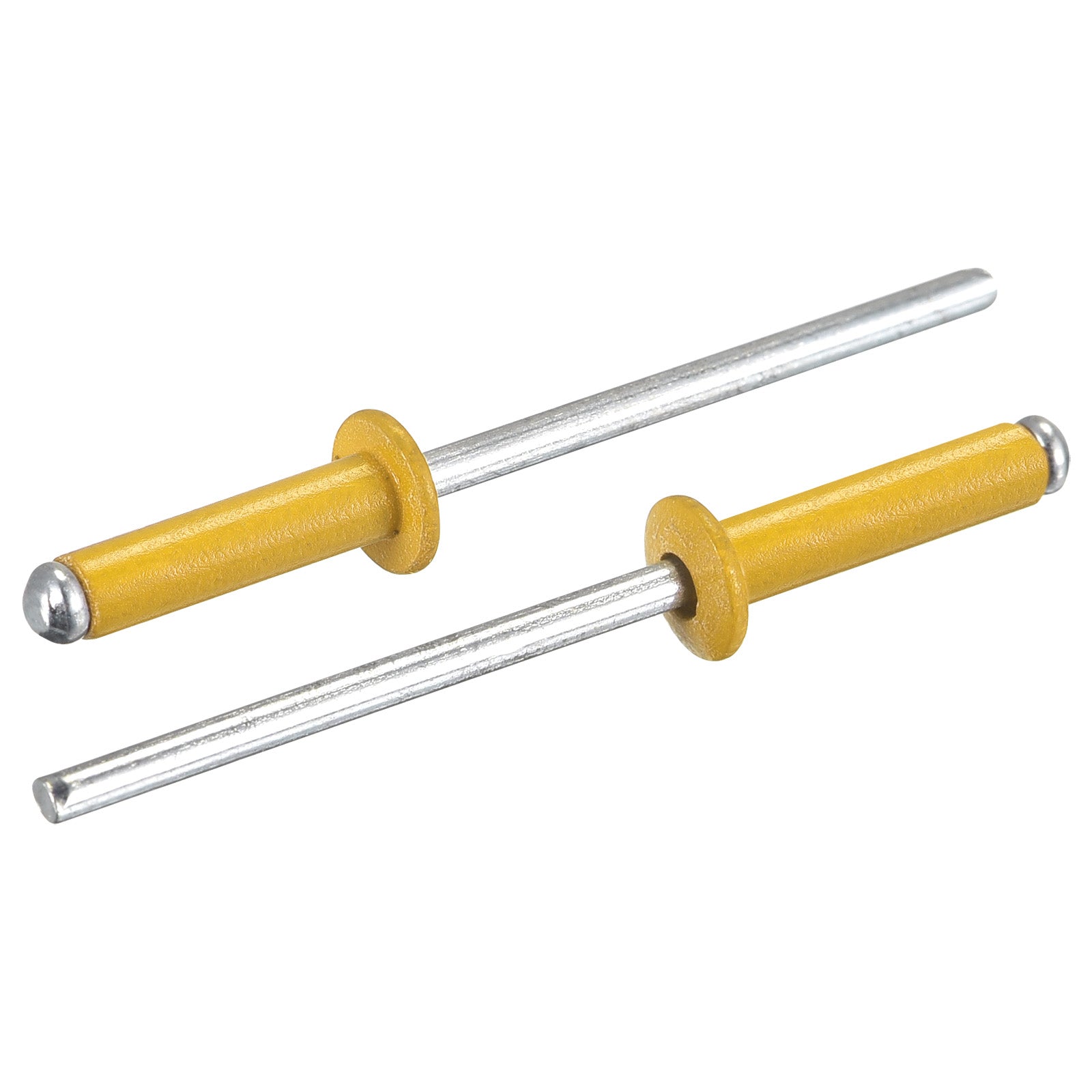 Uxcell Aluminum Blind Rivets, 3.2mm x 13mm Open End Flat Round Head ...