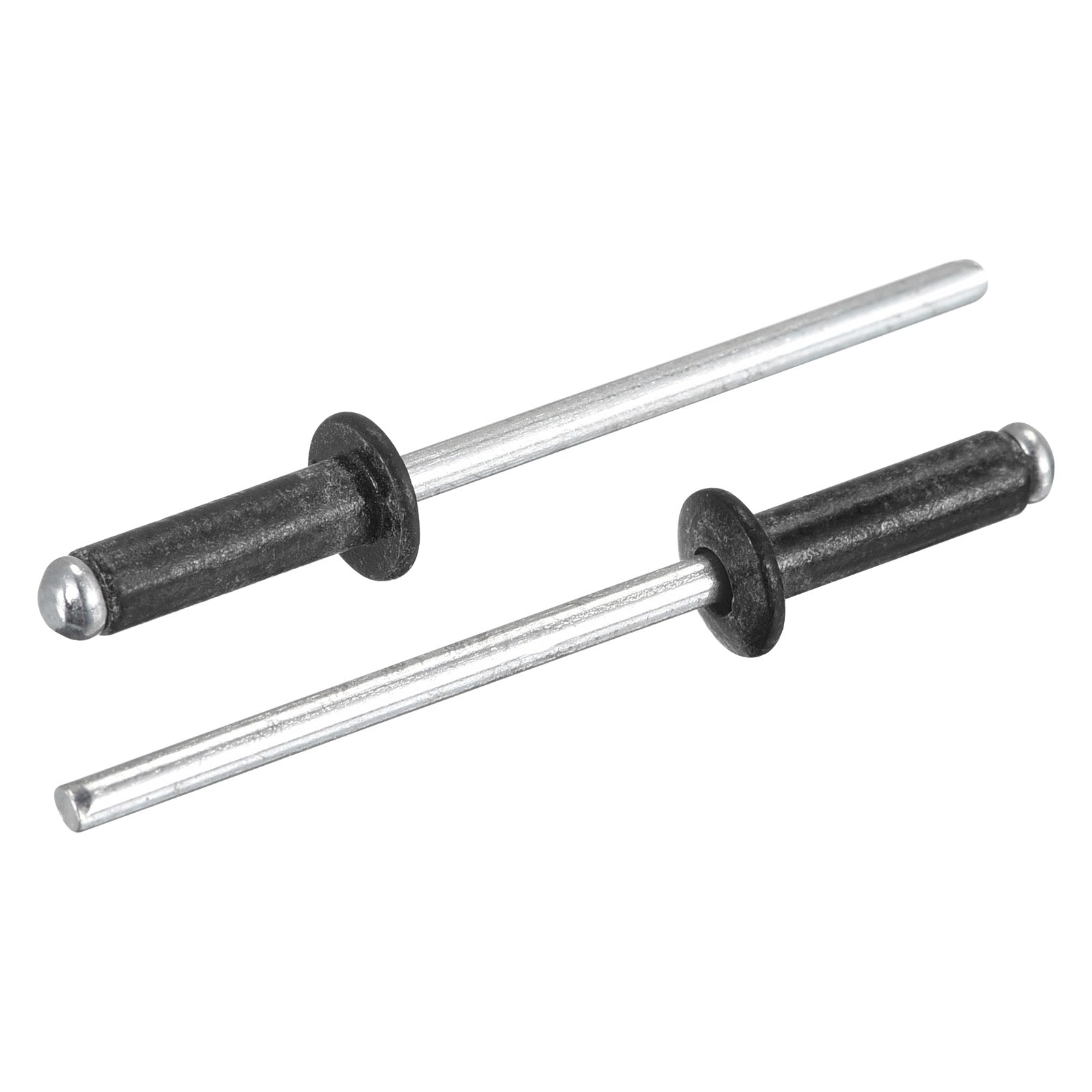 Uxcell Aluminum Blind Rivets, 3.2mm x 11mm Open End Flat Round Head ...