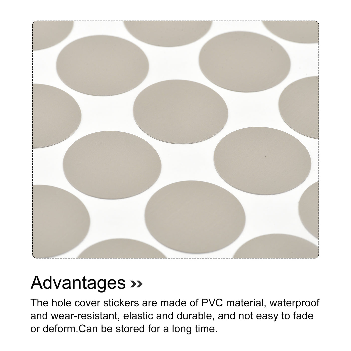 Screw Hole Cover Stickers, 21mm Dia PVC Self Adhesive Covers Caps for ...