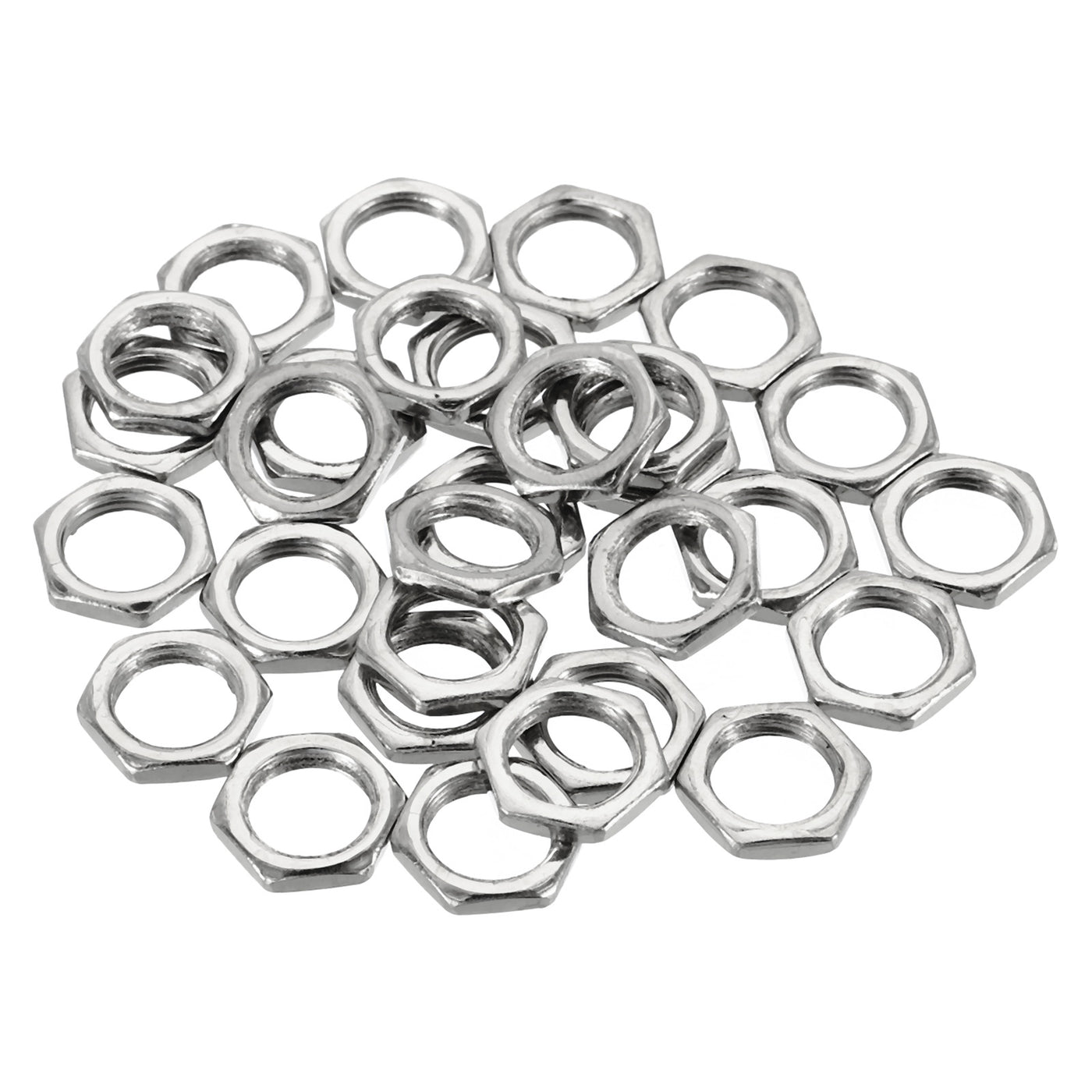 M9 x 0.75 Steel Hex Nuts, 30 Pack Metric Thread Zinc Plated Finished ...