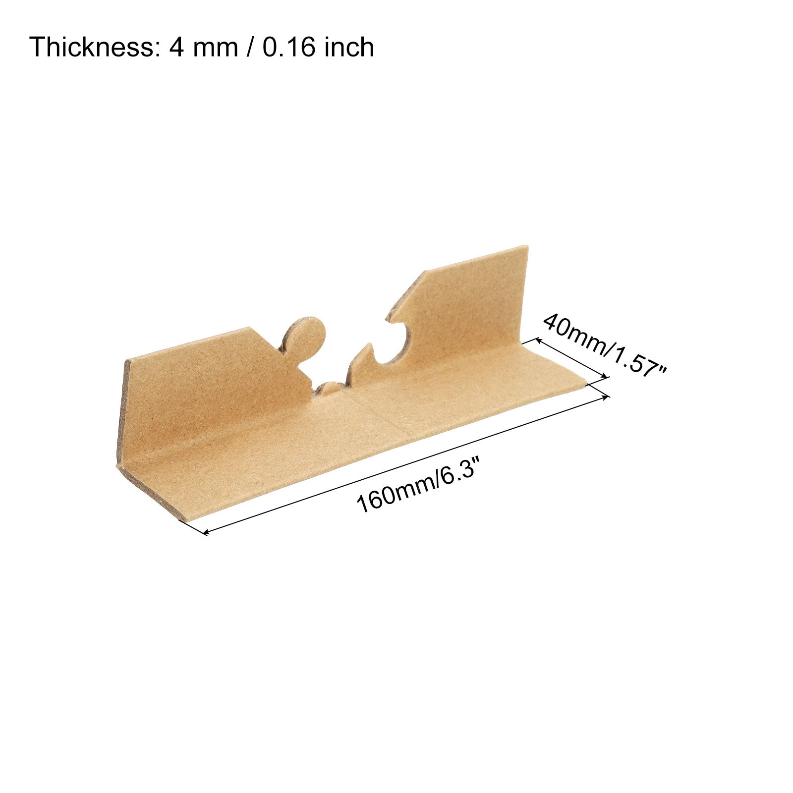 Adjustable Cardboard Corner Protector Package Frame 80x40mm Thick 4mm ...