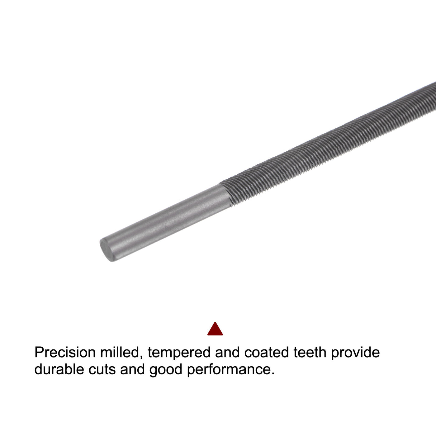 Chainsaw File, 5/32" Round High Carbon Steel Double Cut Rasp for ...