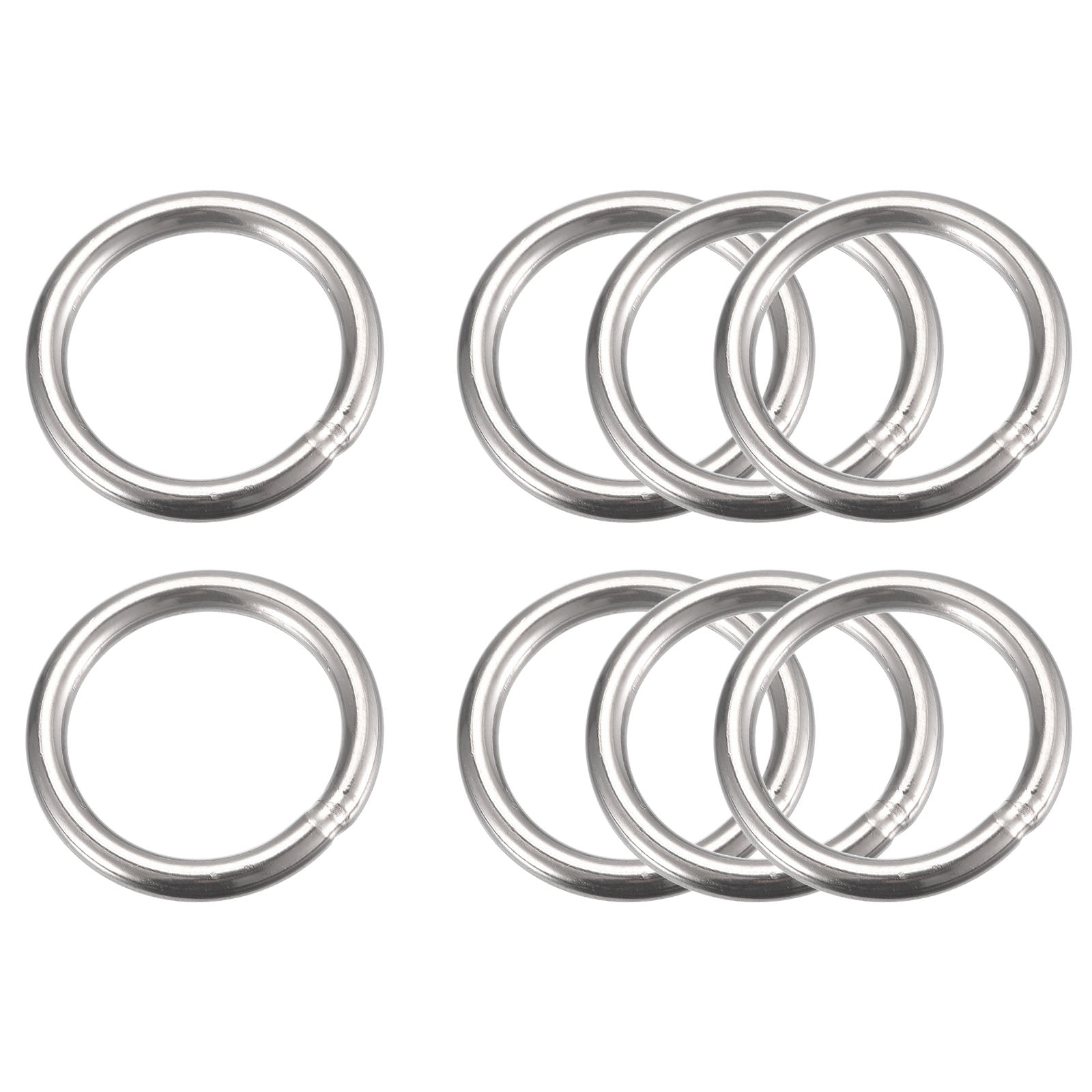 Uxcell Stainless Steel O Rings, Multi-Purpose Metal Welded O-rings ...