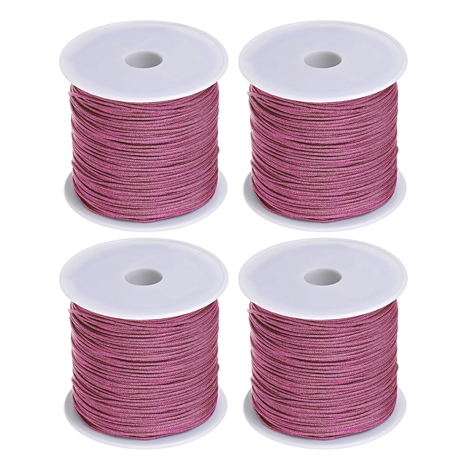 4 Rolls Nylon Beading Thread Knotting Cord 0.8mm 50yard Satin String ...