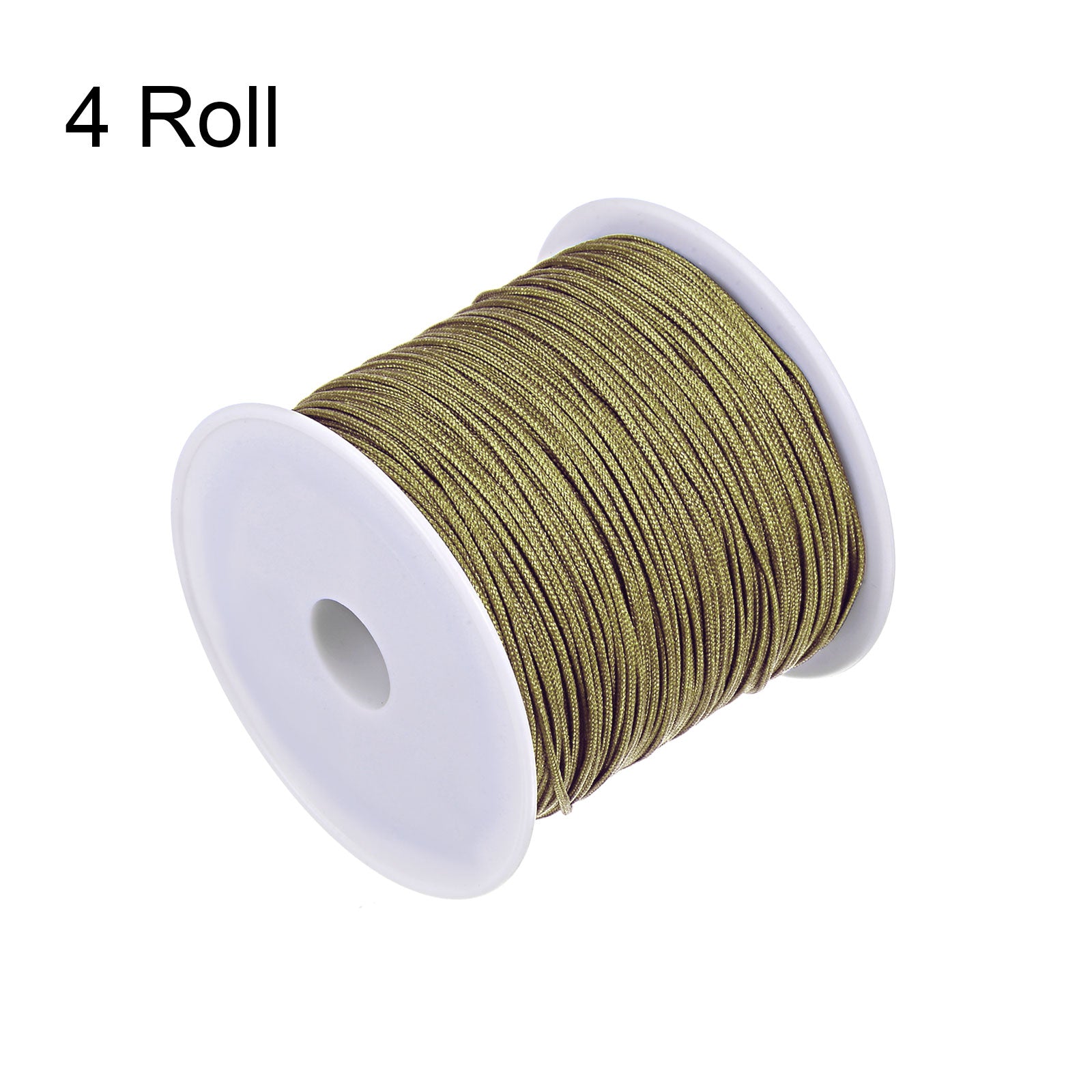 4 Rolls Nylon Beading Thread Knotting Cord 0.8mm 50yard Satin String ...