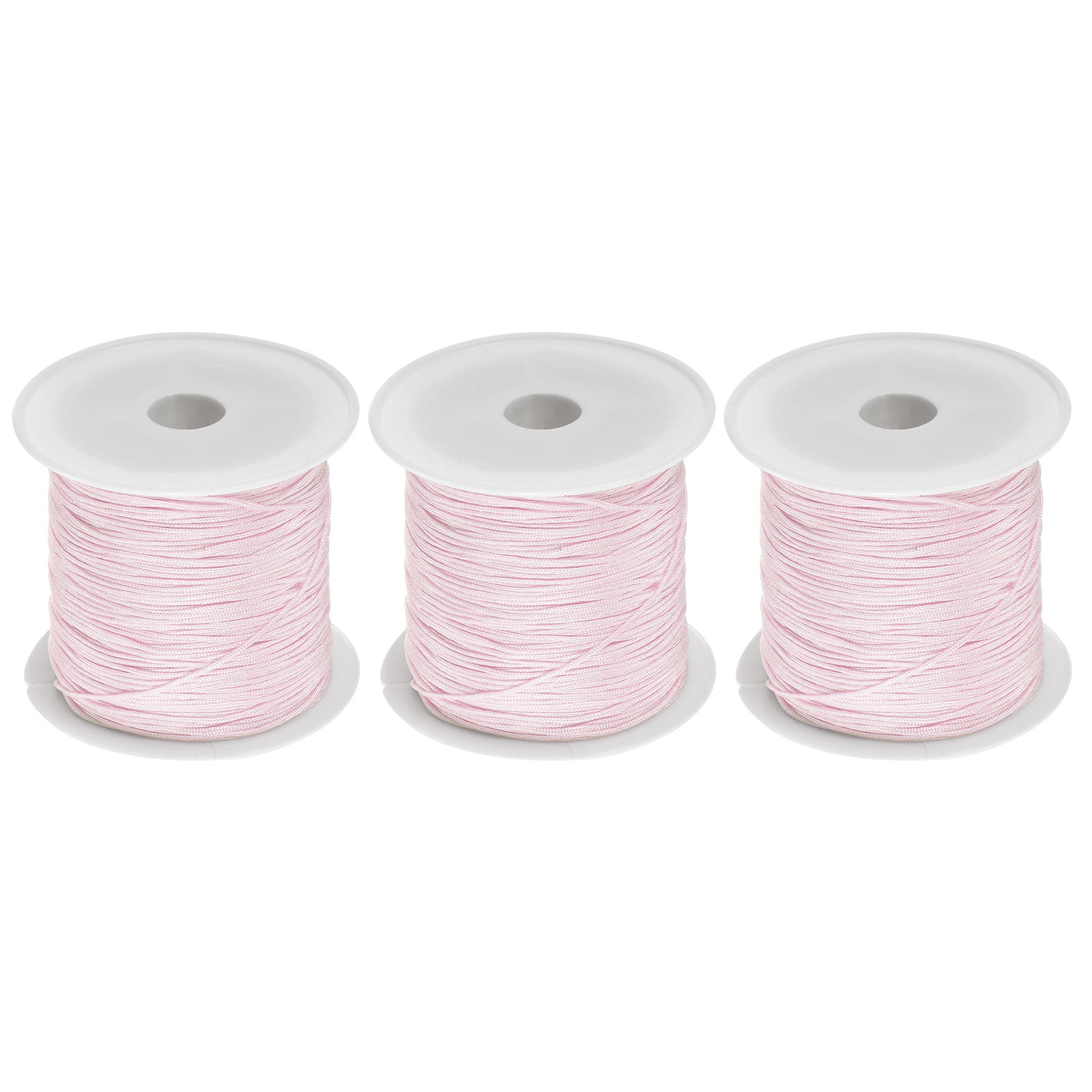 3 Rolls Nylon Beading Thread Knotting Cord 0.6mm 50 Yard Satin String ...