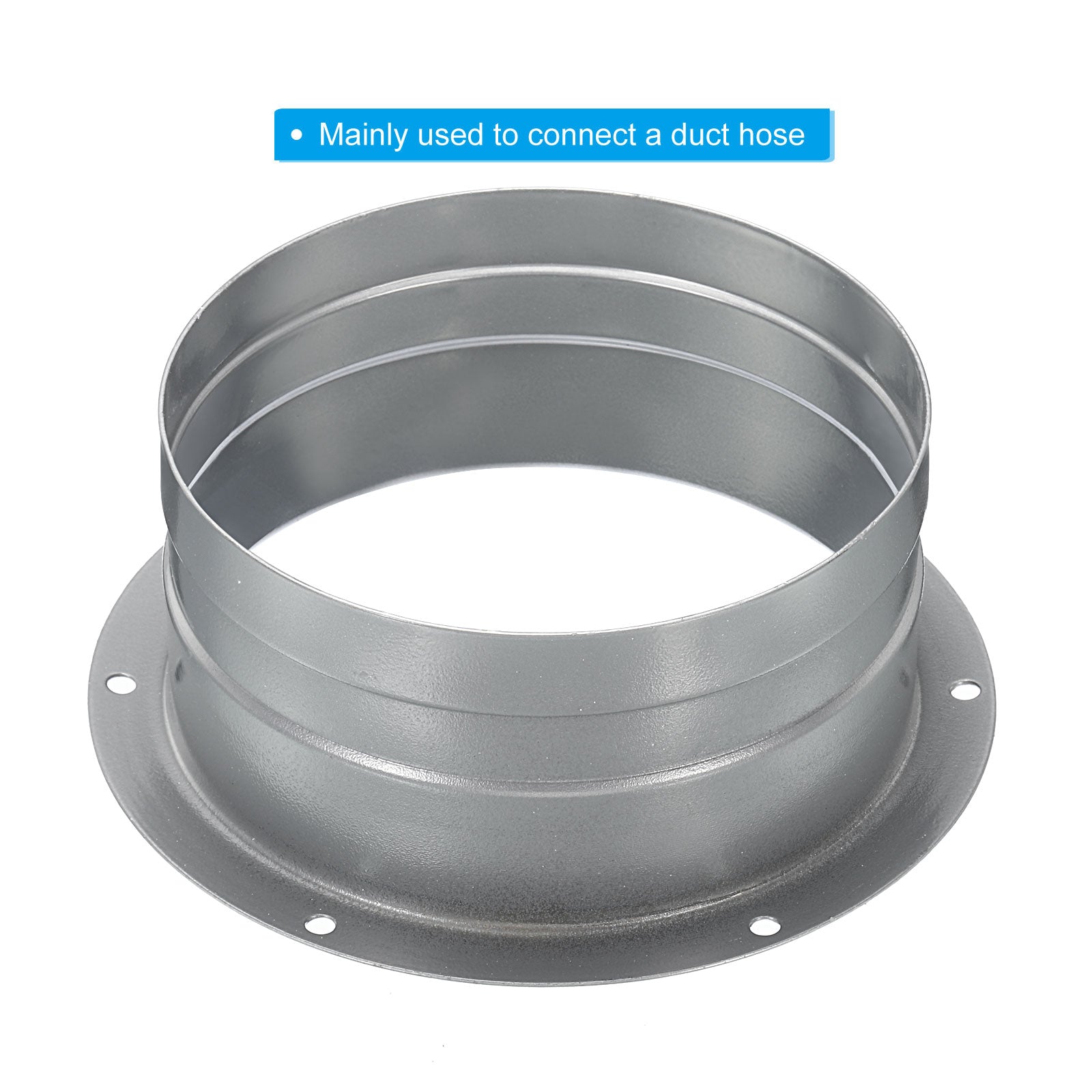 5 Inch Duct Connector Flange, 2 Pack Metal Straight Pipe Exhaust Hose ...