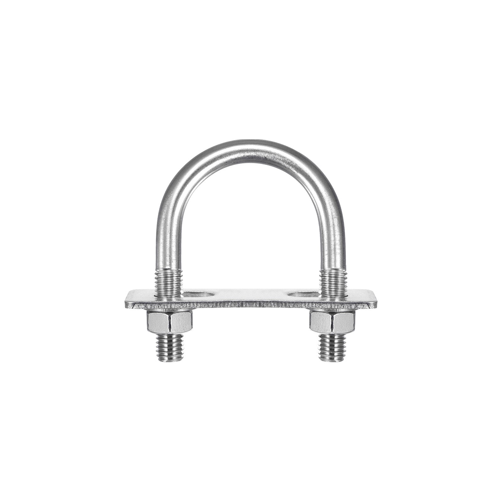 Uxcell Round U-Bolts, 2 Sets 44mm Inner Width 73mm Length M10 W Nuts ...