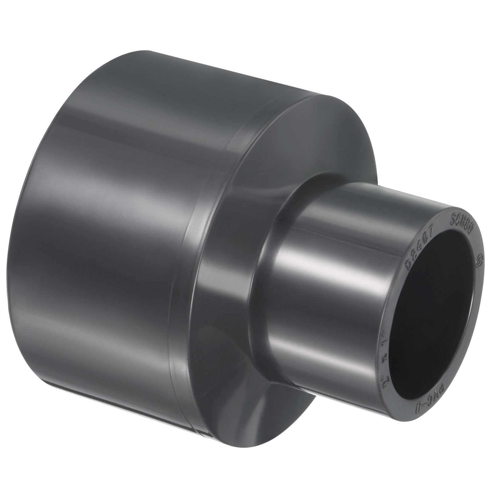 UPVC Reducer Pipe Fitting 2" x 1" Socket Schedule 80, Straight Coupling ...