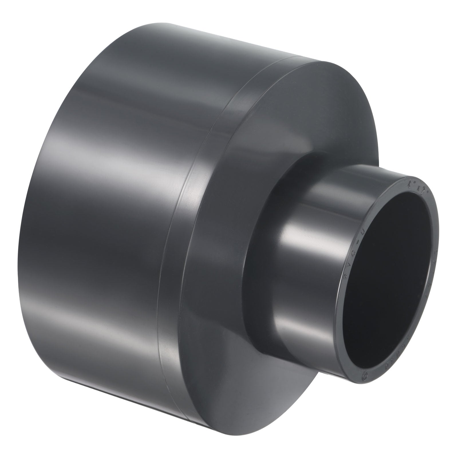 4"x2" SCH80 UPVC Reducer Pipe Fitting Straight Coupling Connector, Grey ...