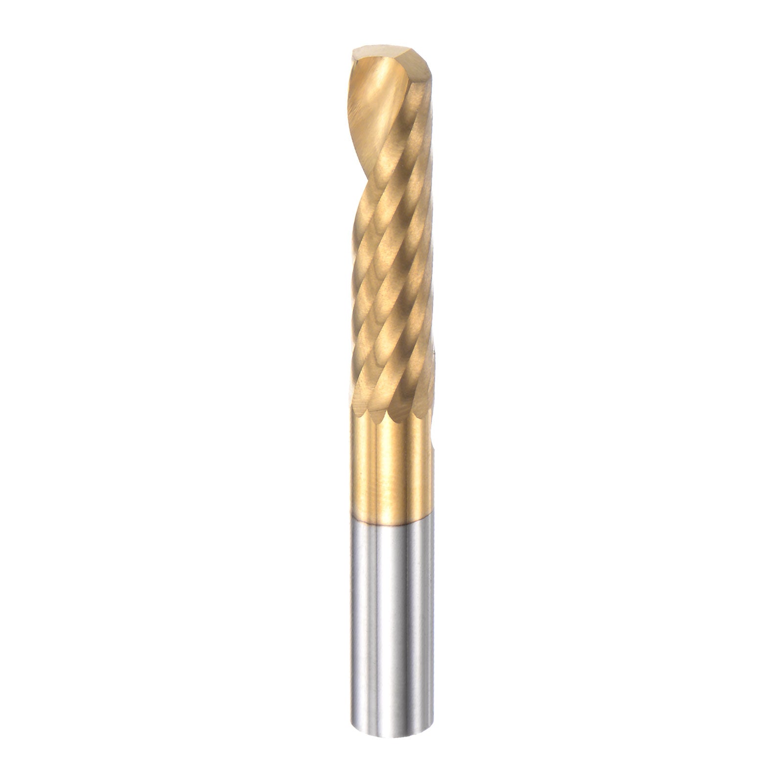 6mmx25mm Titanium Plated High Speed Steel Single Flute End Mill Bit ...