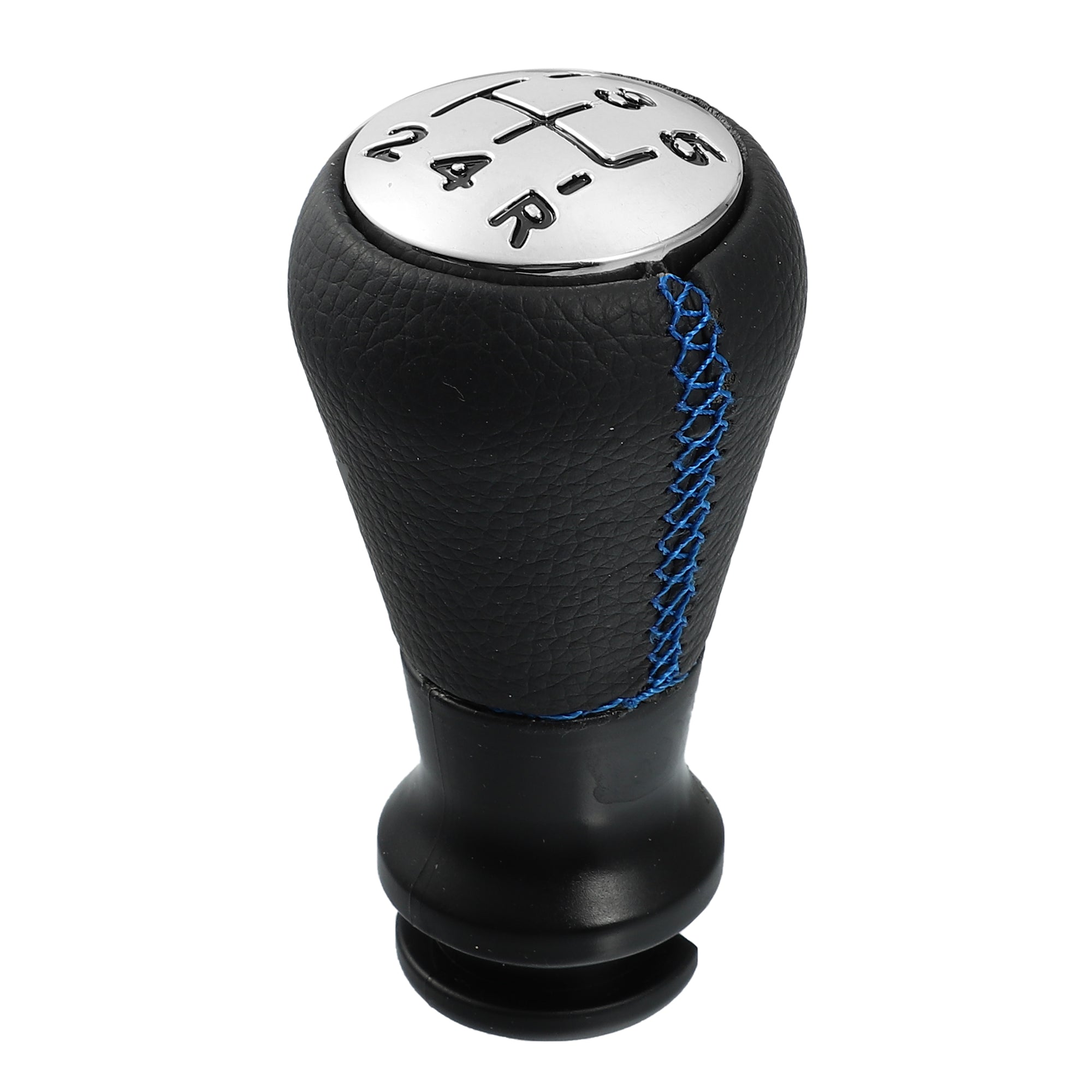 Car Gear Stick Shift Knob with Blue Stitches for Peugeot 106 107 205 ...