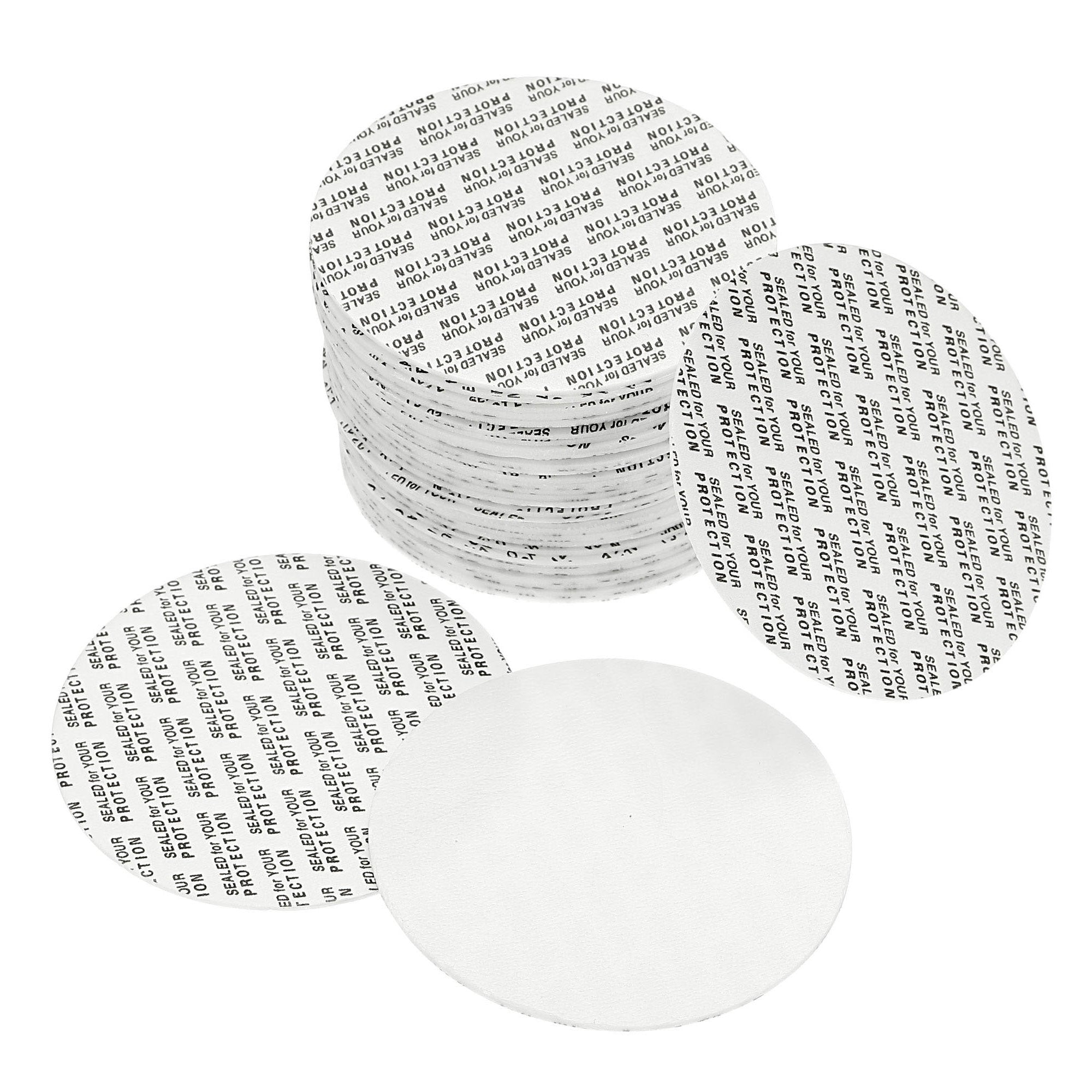 65mm/2.56" Foam Lid Liner, 50 Pack PS Foam Resistant Tamper Pressure ...