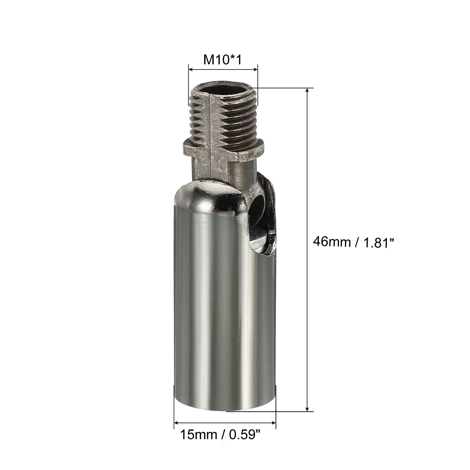 180 Degree Sloped Ceiling Light Adapter, 3 Pack M10 Thread Polish Black ...